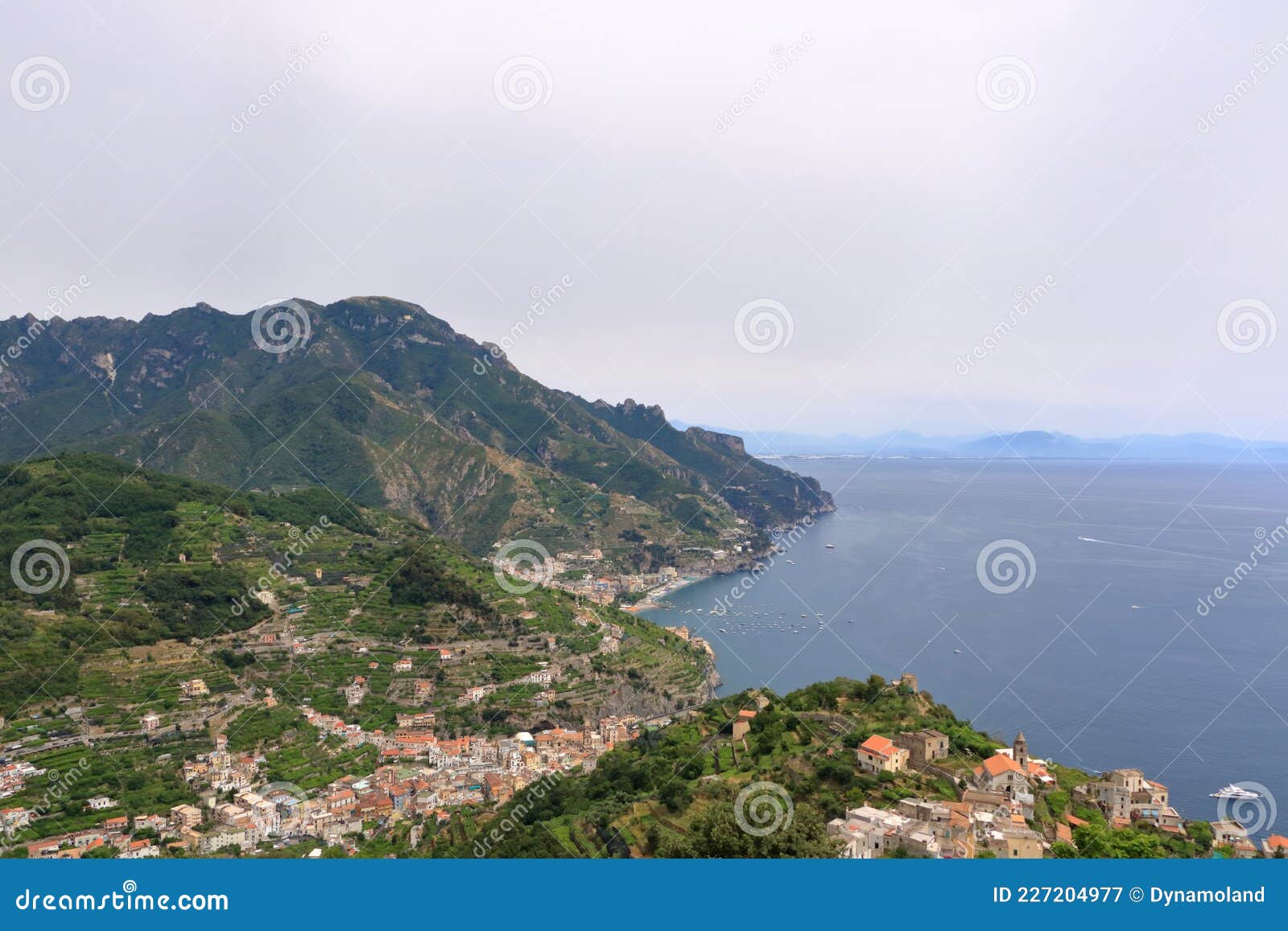Ravello, Panoramic View of the Amalfi Coast, Italy Stock Image - Image ...
