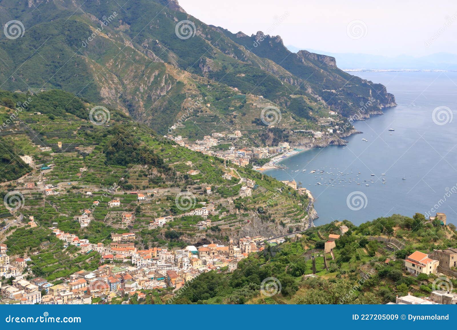 Ravello, Panoramic View of the Amalfi Coast, Italy Stock Image - Image ...