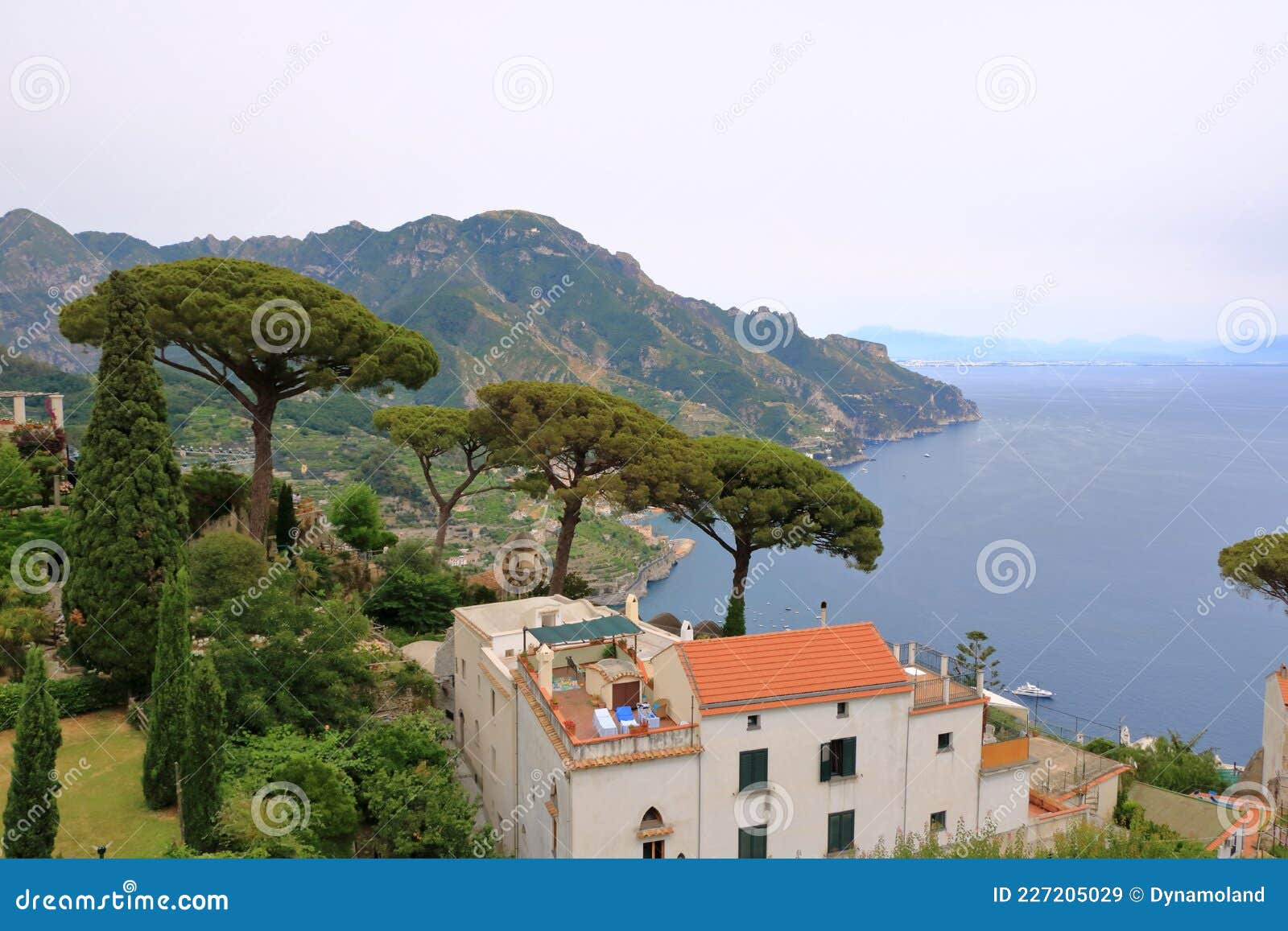 Ravello, Panoramic View of the Amalfi Coast, Italy Stock Image - Image ...