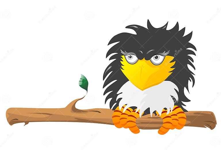 The Raven stock vector. Illustration of grumpy, raven - 4381058