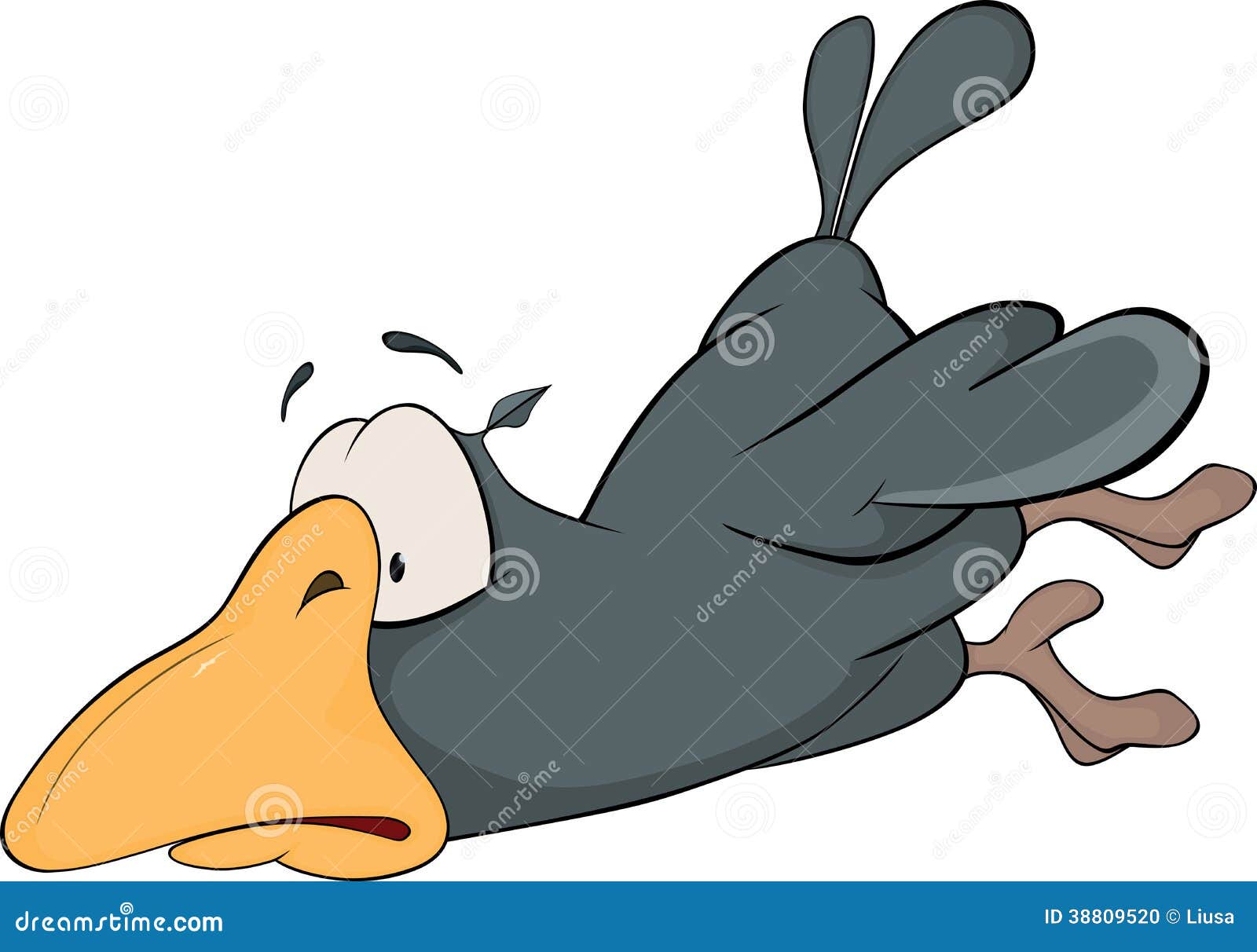 Raven Cartoon Vector Illustration | CartoonDealer.com #38809520