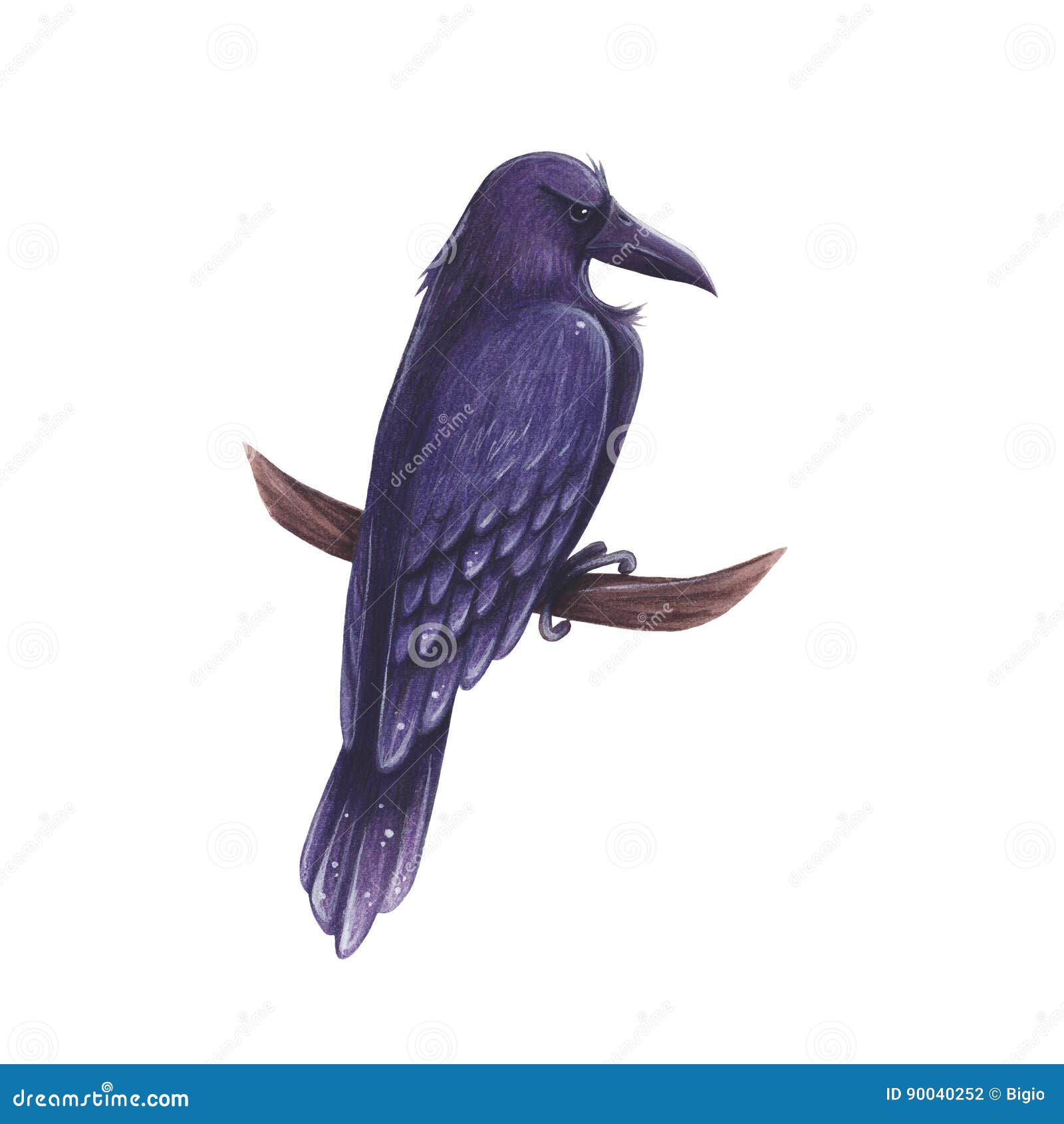 Raven Cartoon Vector Illustration | CartoonDealer.com #38809520
