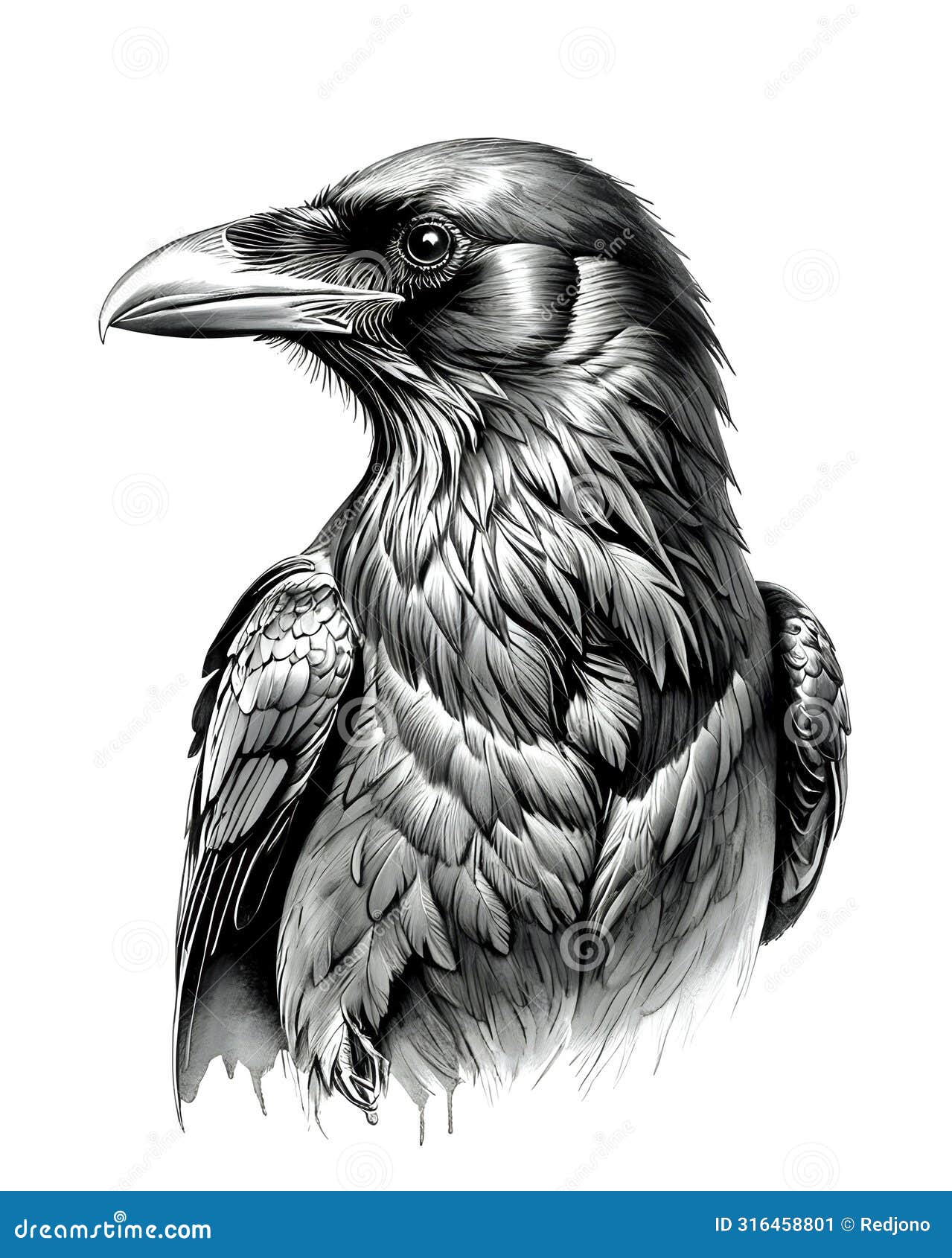 Raven. Fat Style Logo Mark Template Or Icon Vector Illustration ...