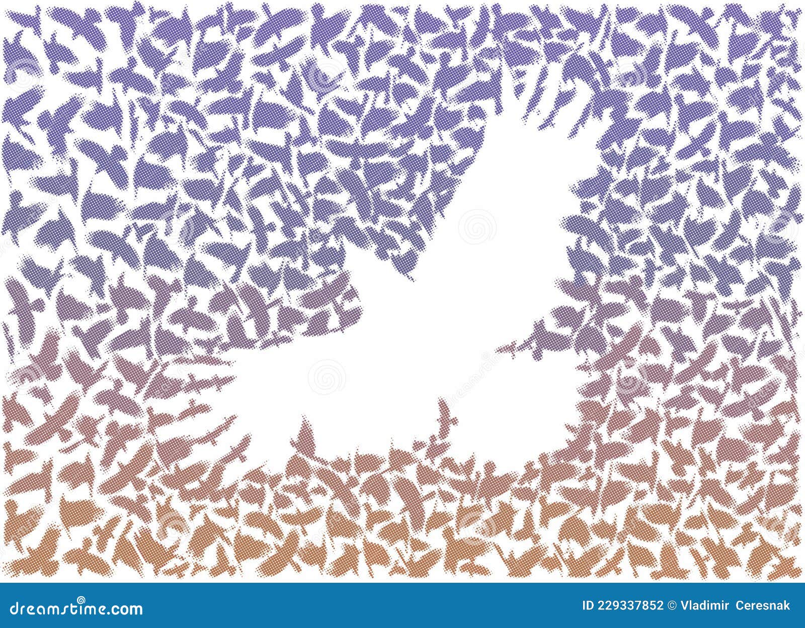 Raven from a Flock of Flying Ravens Stock Vector - Illustration of ...