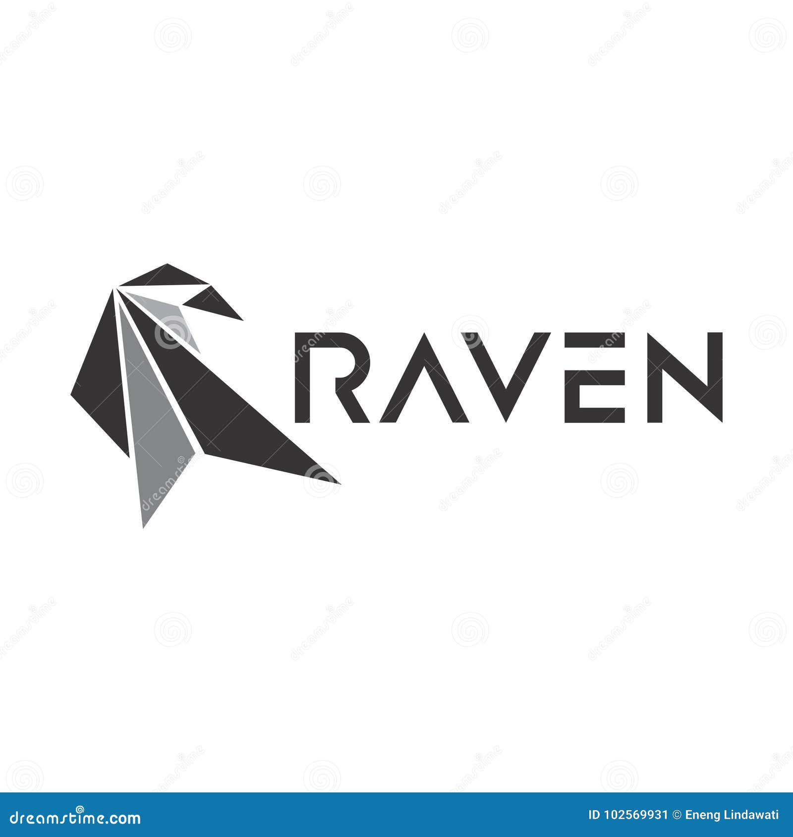 Raven geometric stock vector. Illustration of abstract - 102569931