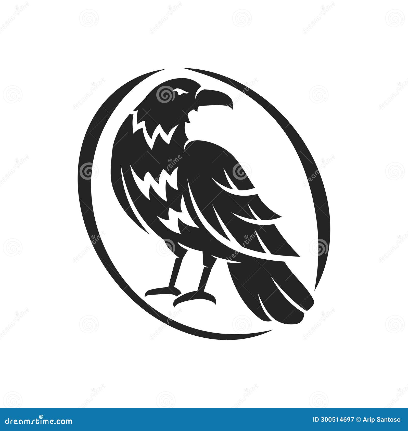 Raven Logo Template Isolated. Brand Identity. Icon Abstract Vector ...