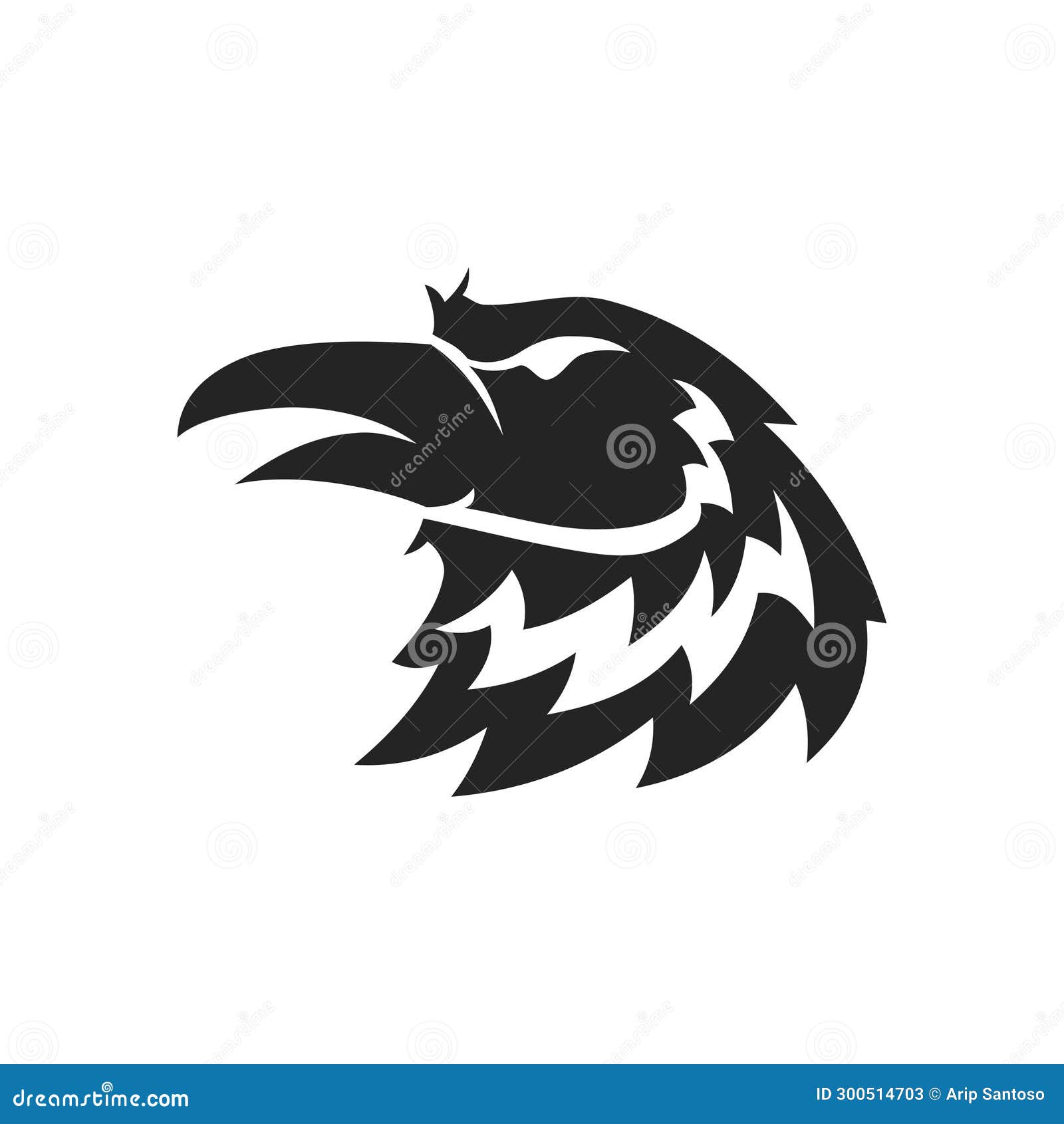Raven Logo Template Isolated. Brand Identity. Icon Abstract Vector ...
