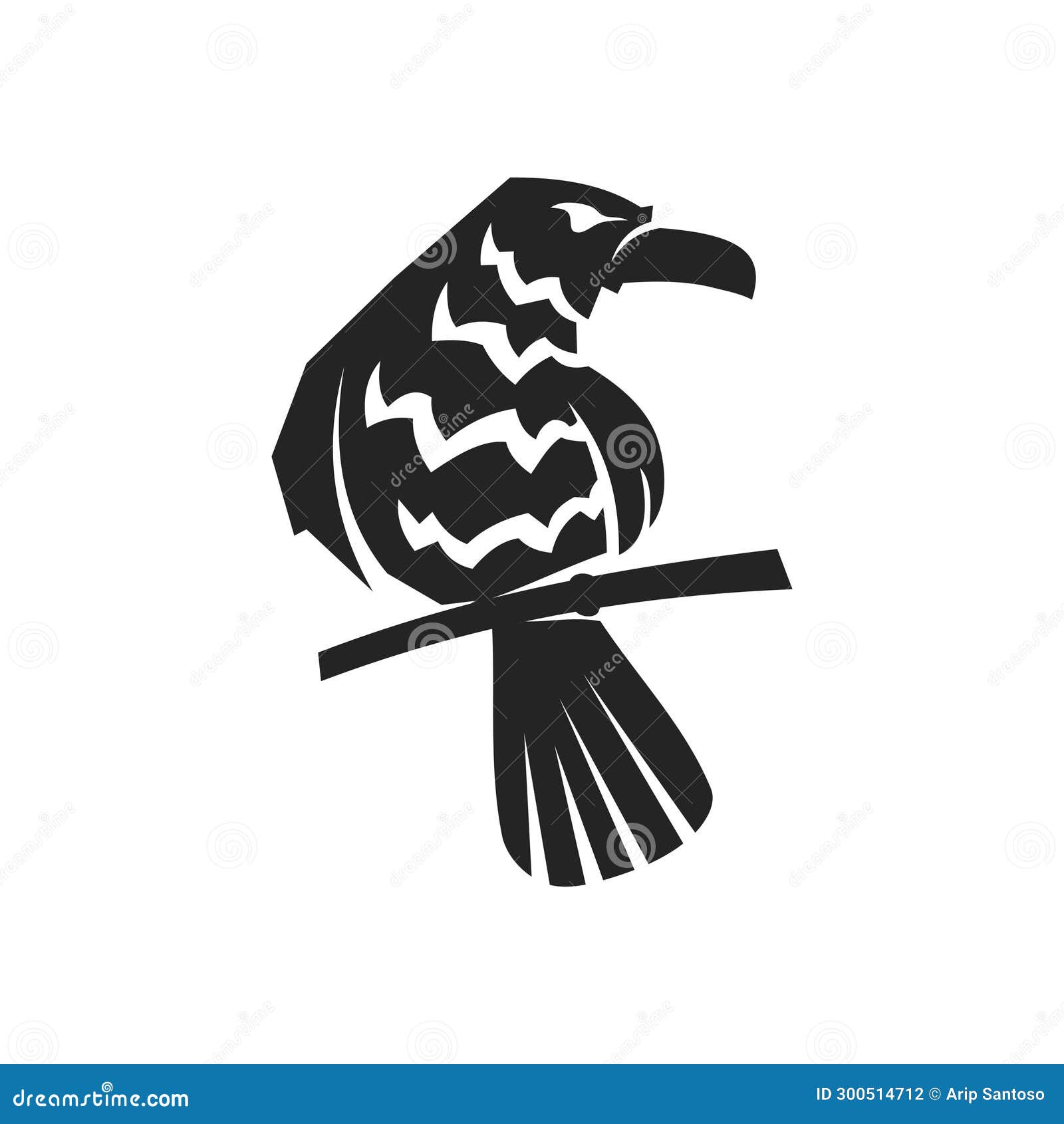 Raven Logo Template Isolated. Brand Identity. Icon Abstract Vector ...