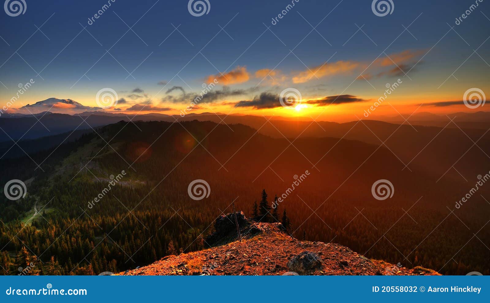 Raven s Roost Sunset stock photo. Image of national, northwest - 20558032