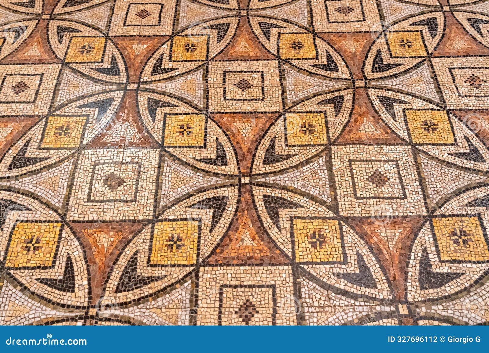 Ancient Roman Decorative Floor Mosaic Editorial Photography - Image of ...