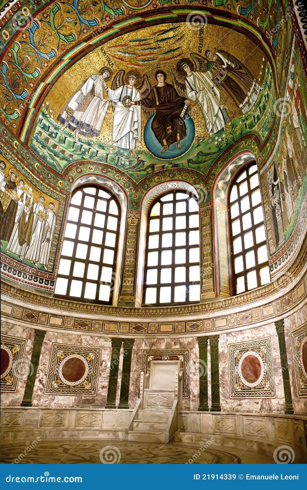 Ravenna, San Vitale, Famous Mosaic Editorial Stock Image - Image of ...