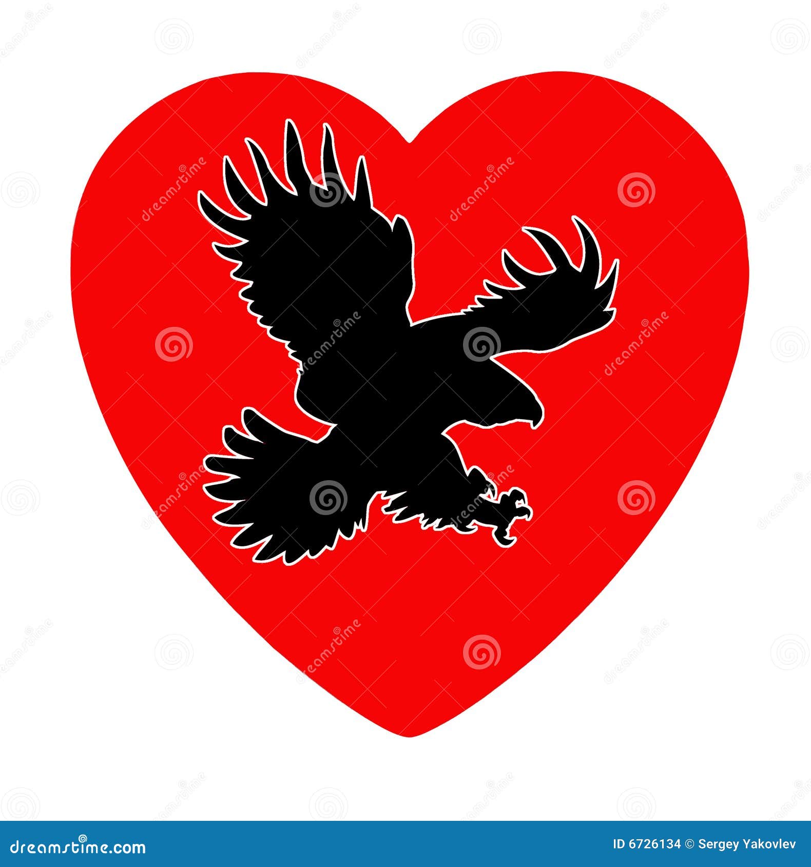 Ravenous bird stock vector. Illustration of birds, object - 6726134