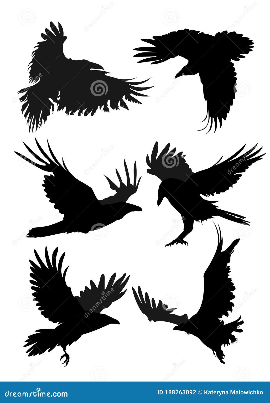 Two Crows Cartoon Vector | CartoonDealer.com #16760491