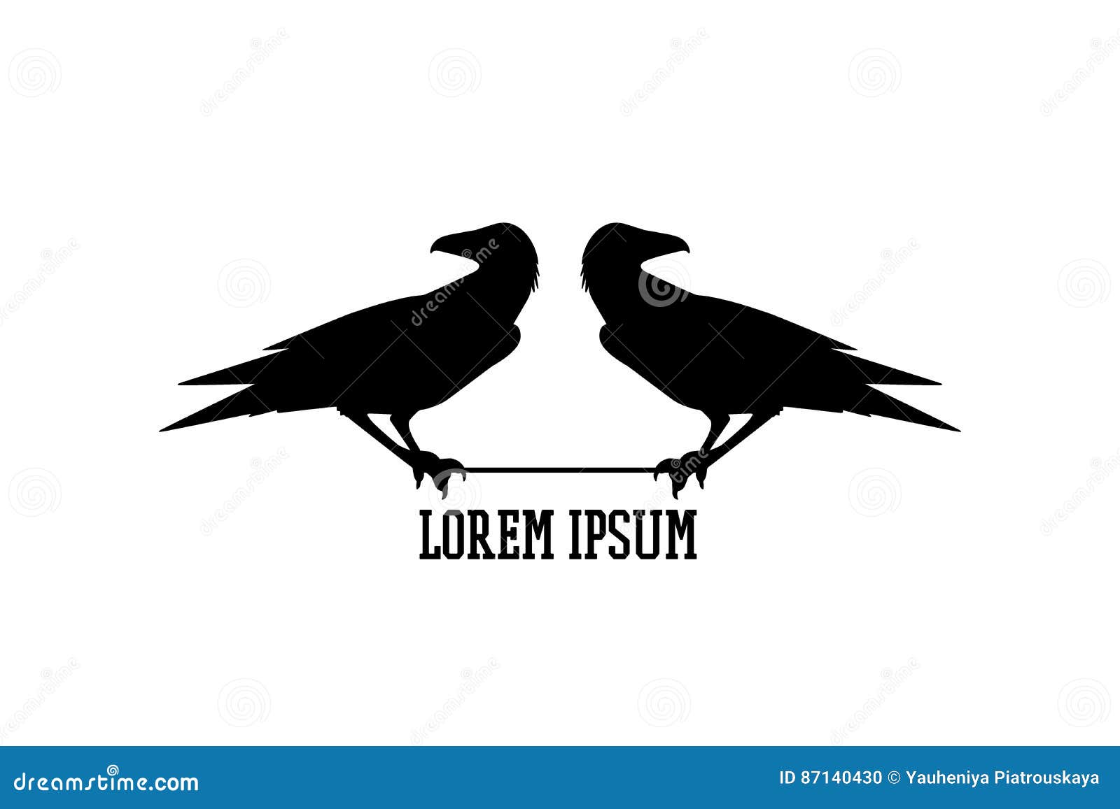 The Ravens Logo With Wings Vector Illustration | CartoonDealer.com ...