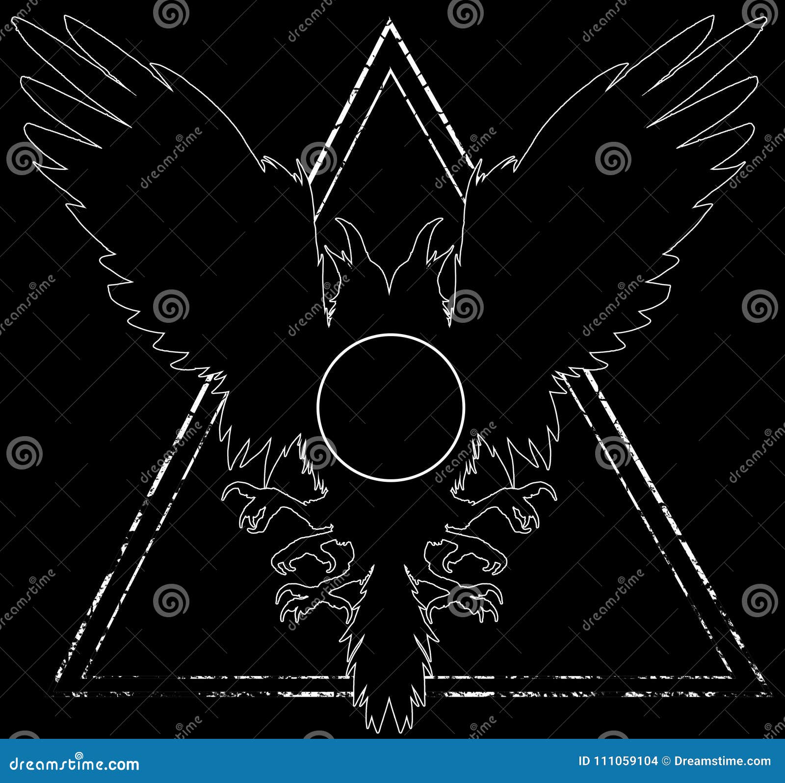 Ravens symbol stock illustration. Illustration of symbol - 111059104