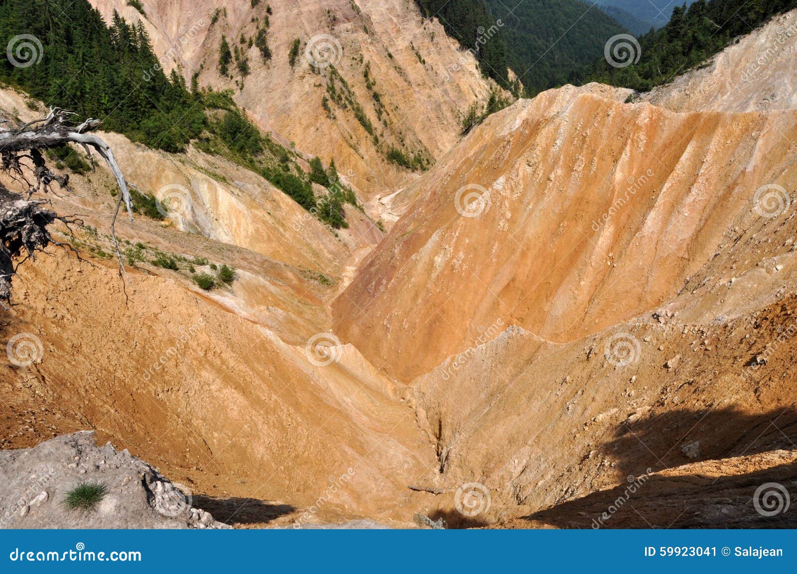 Ravina, paisagem da erosão imagem de stock. Imagem de nave - 59923041