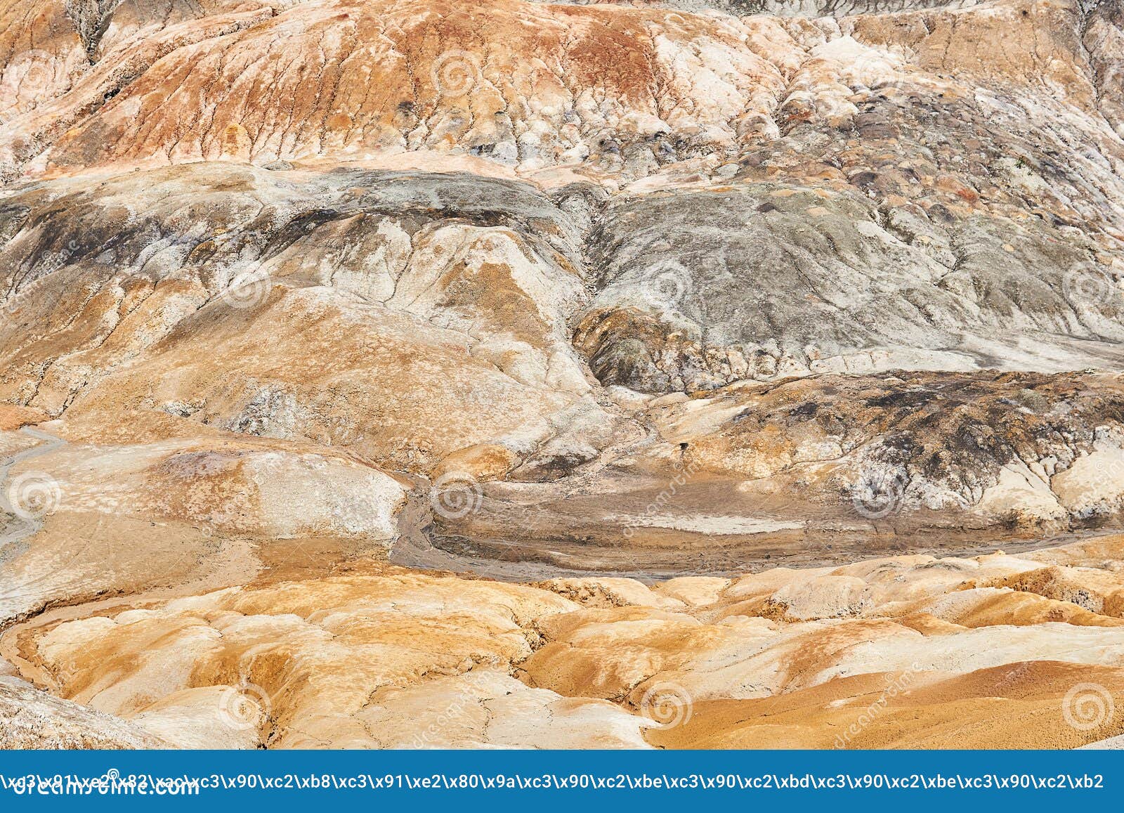 Ravine in a Clay Land Devoid of Soil Soil at an Open Pit Mining Site ...