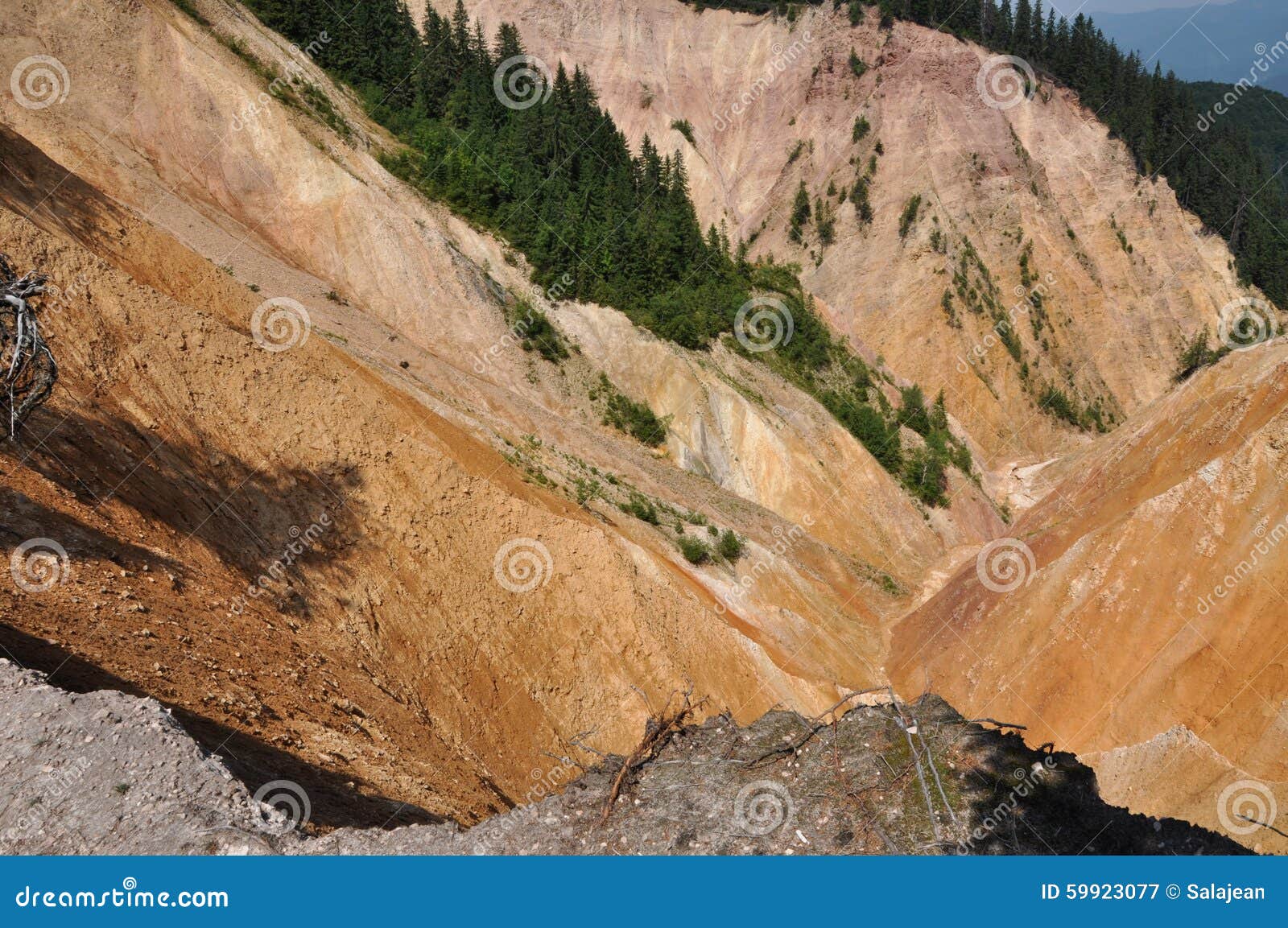 Ravine, Erosion of Geological Layers Stock Image - Image of desolation ...