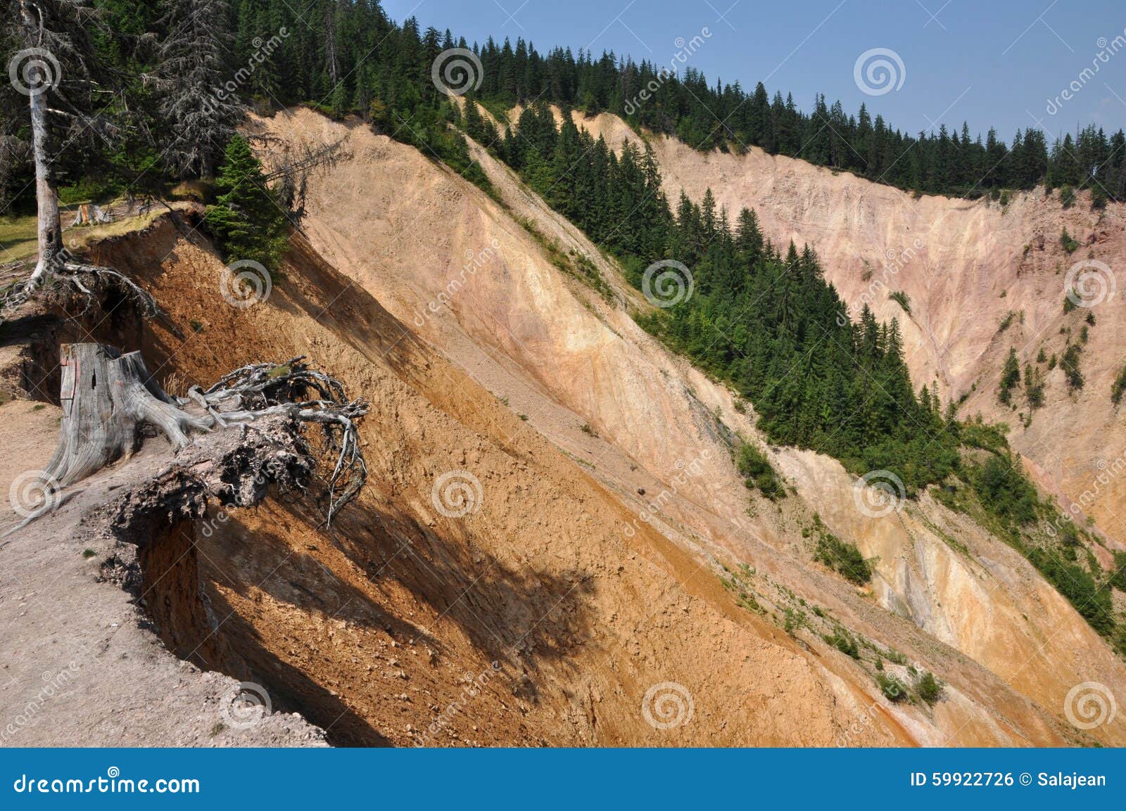 Ravine, Erosion of Geological Layers Stock Photo - Image of badland ...