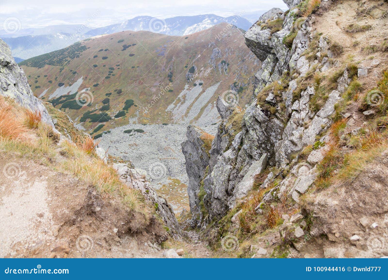 Ravine in mountains stock photo. Image of mountain, rock - 100944416