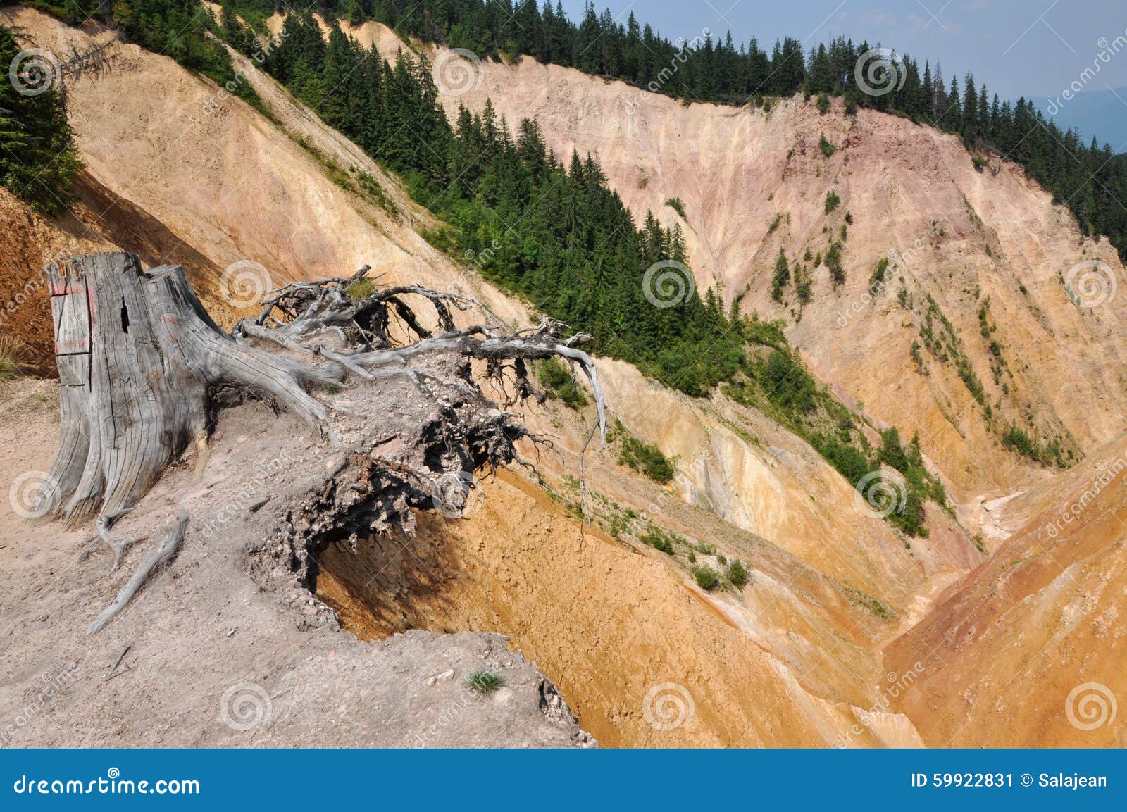 Ravine, pit stock image. Image of layered, destination - 59922831