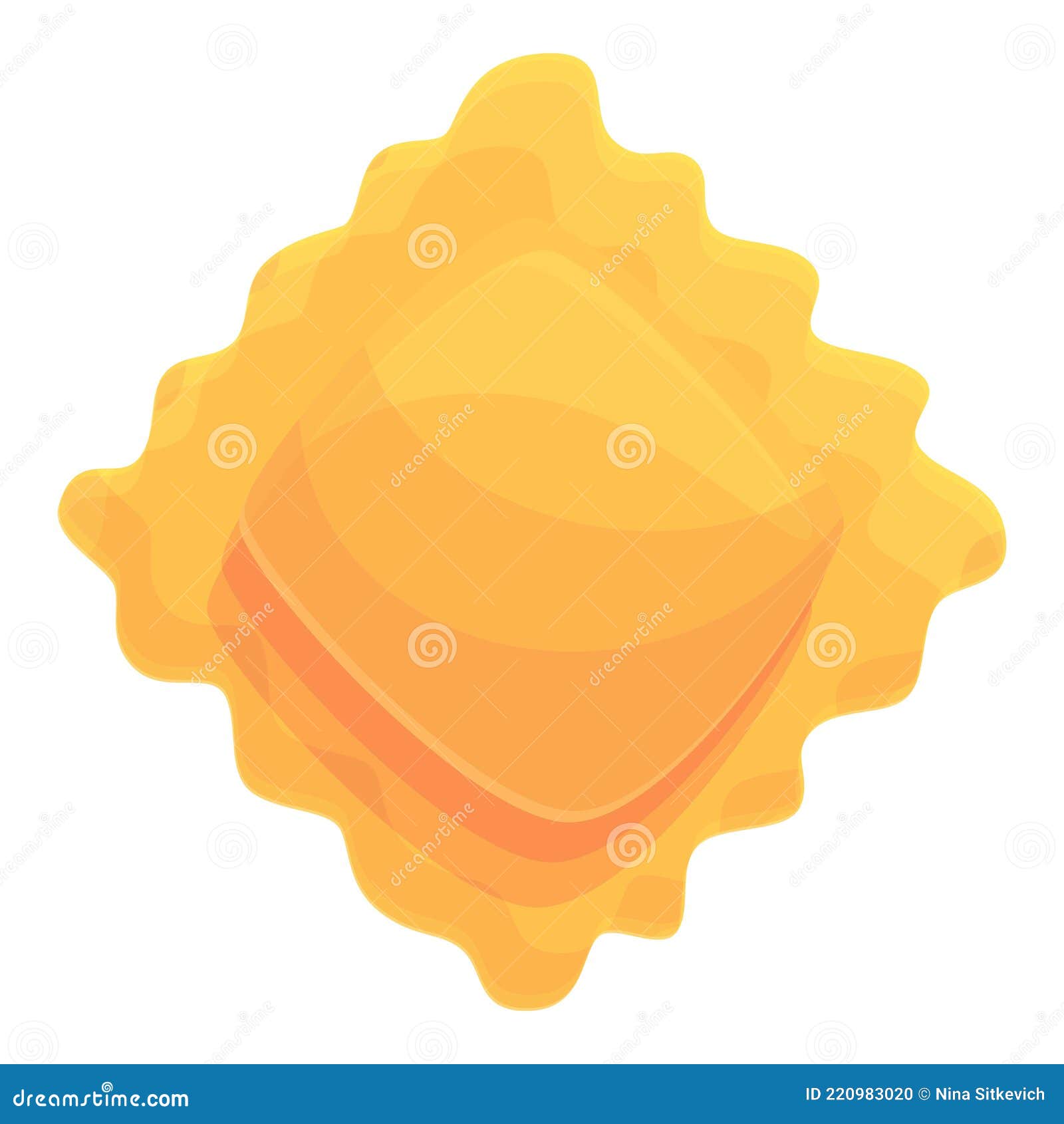 Ravioli is Delicious Icon, Cartoon Style Stock Vector - Illustration of ...