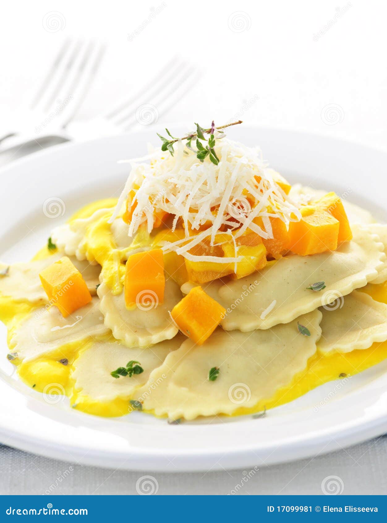 Ravioli dinner stock image. Image of cheese, cream, healthy - 17099981