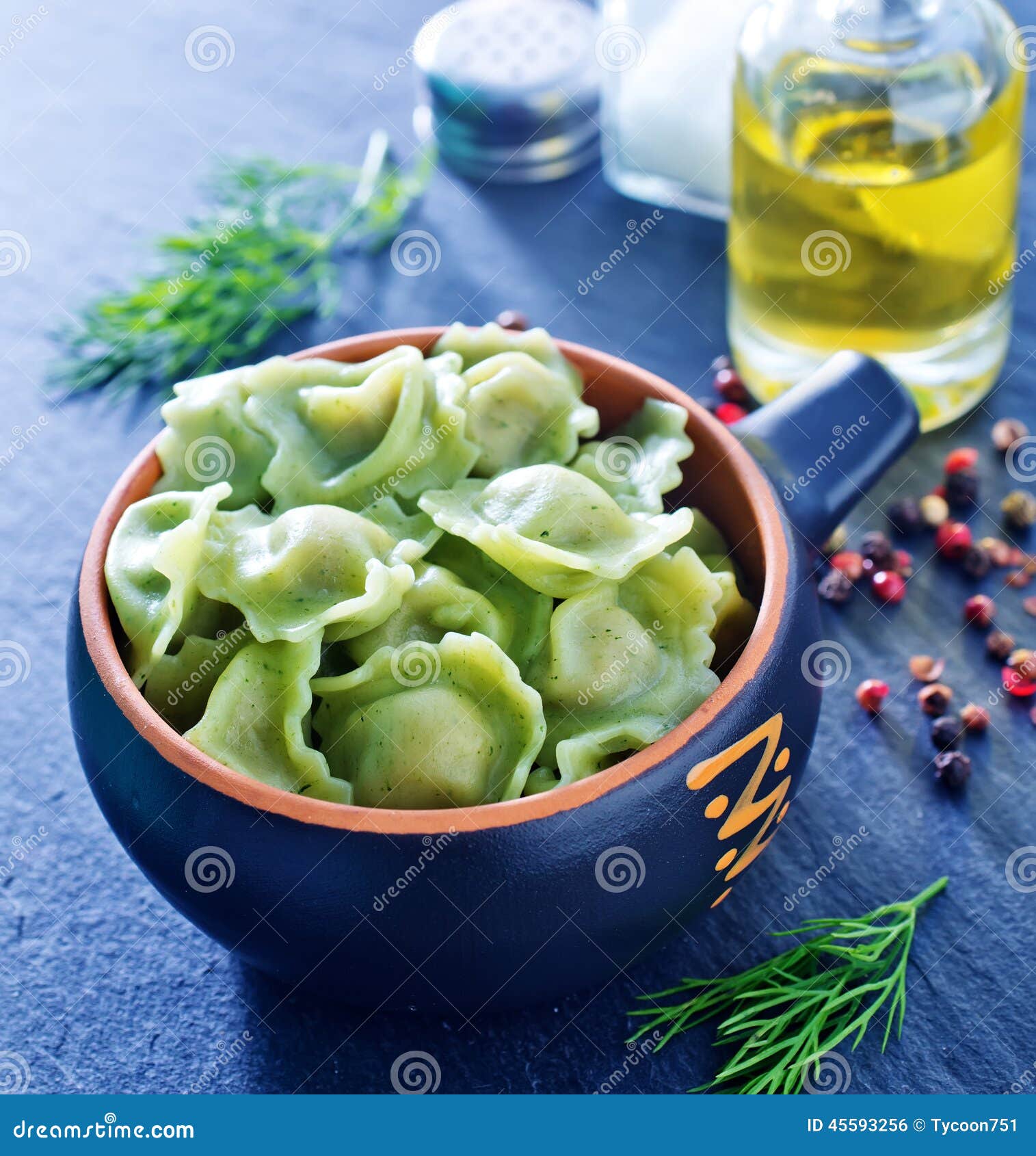 Ravioli stock photo. Image of cheese, homemade, blue - 45593256