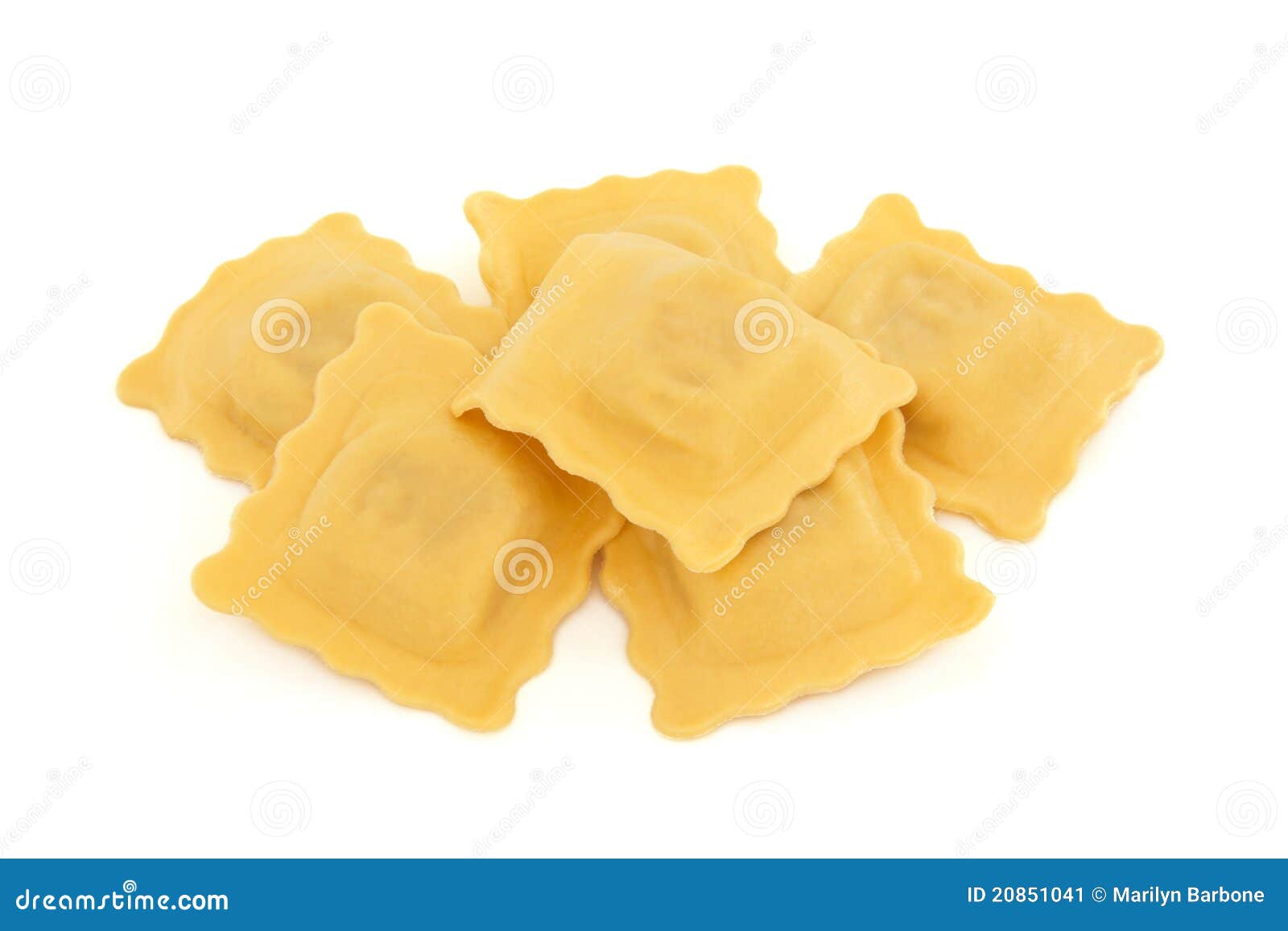 Ravioli Pasta Filled With Ricotta, Egg Yolk And Black Truffles Royalty ...