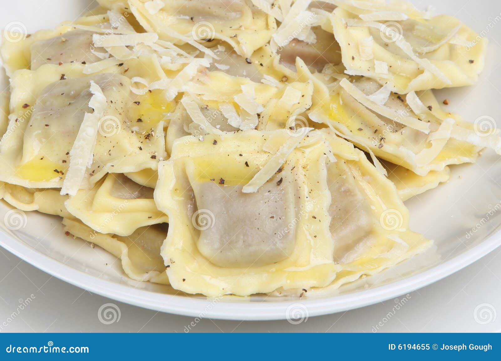 Ravioli Pasta stock image. Image of pepper, cooked, isolated - 6194655