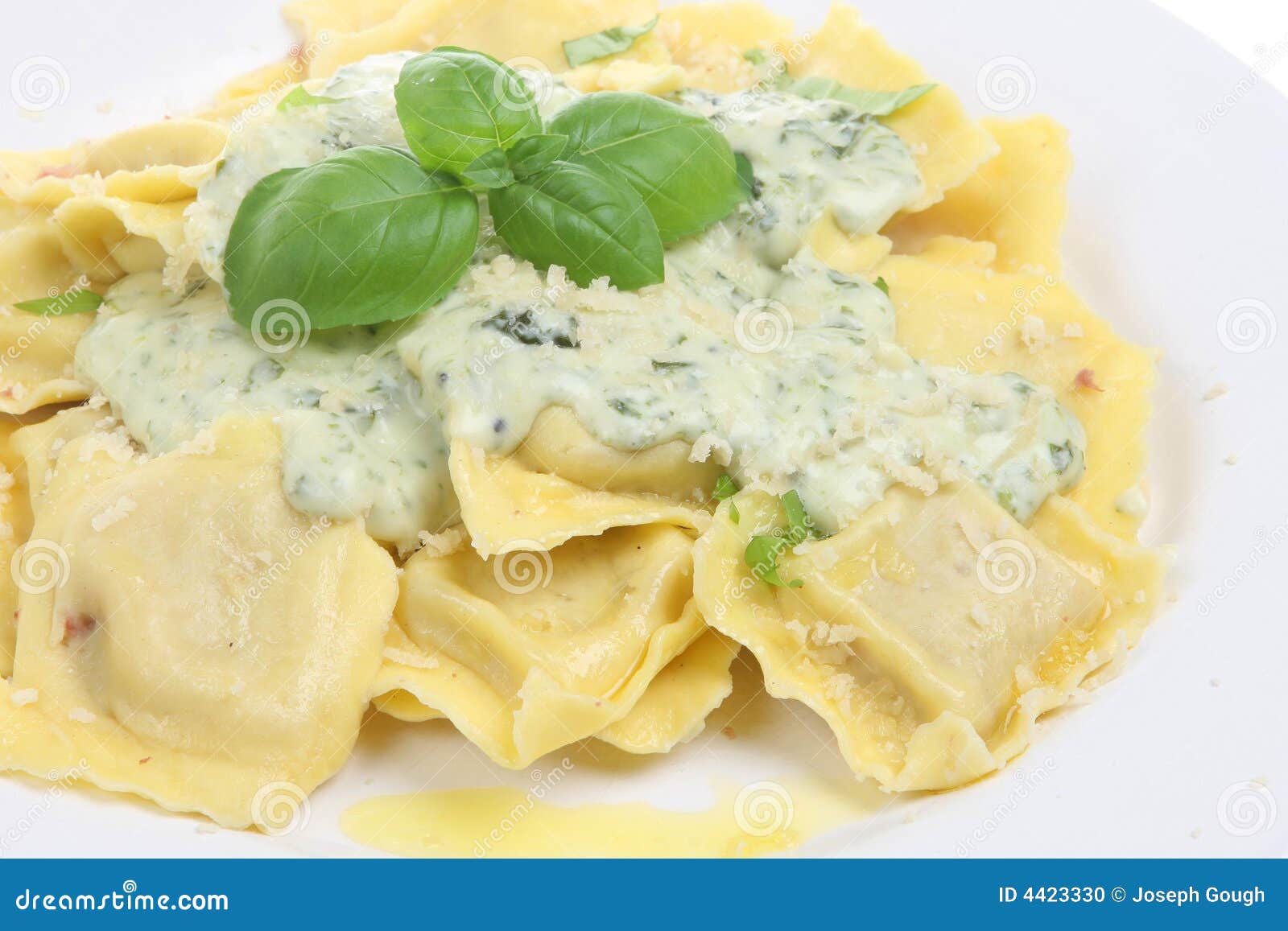 Ravioli Pasta Meal stock photo. Image of dinner, sauce - 4423330