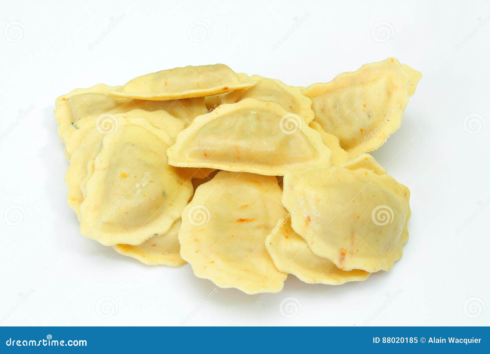 Ravioli with Tomatoes and Basil Stock Image - Image of napkin, food ...