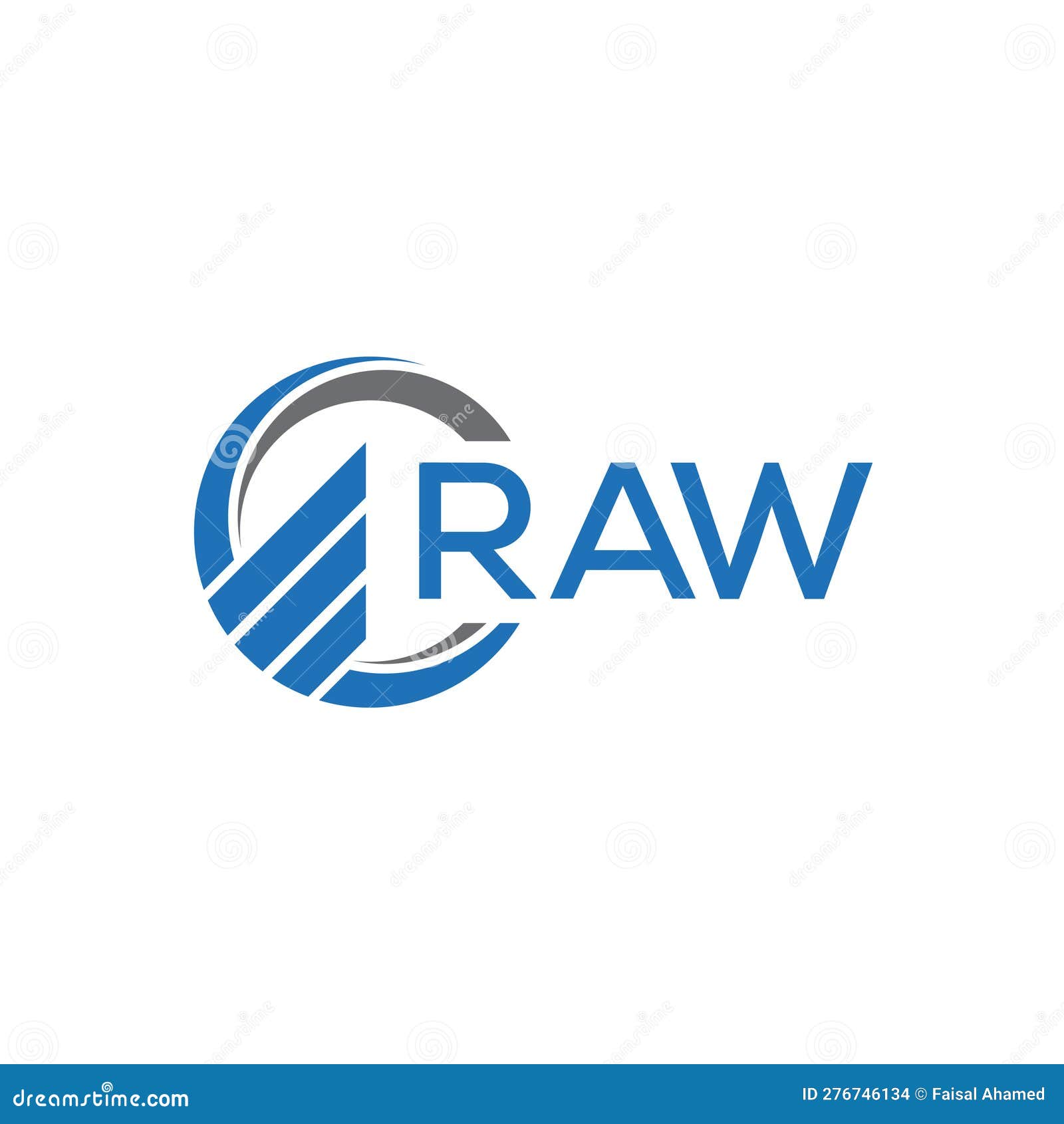RAW Abstract Technology Logo Design on White Background. RAW Creative ...
