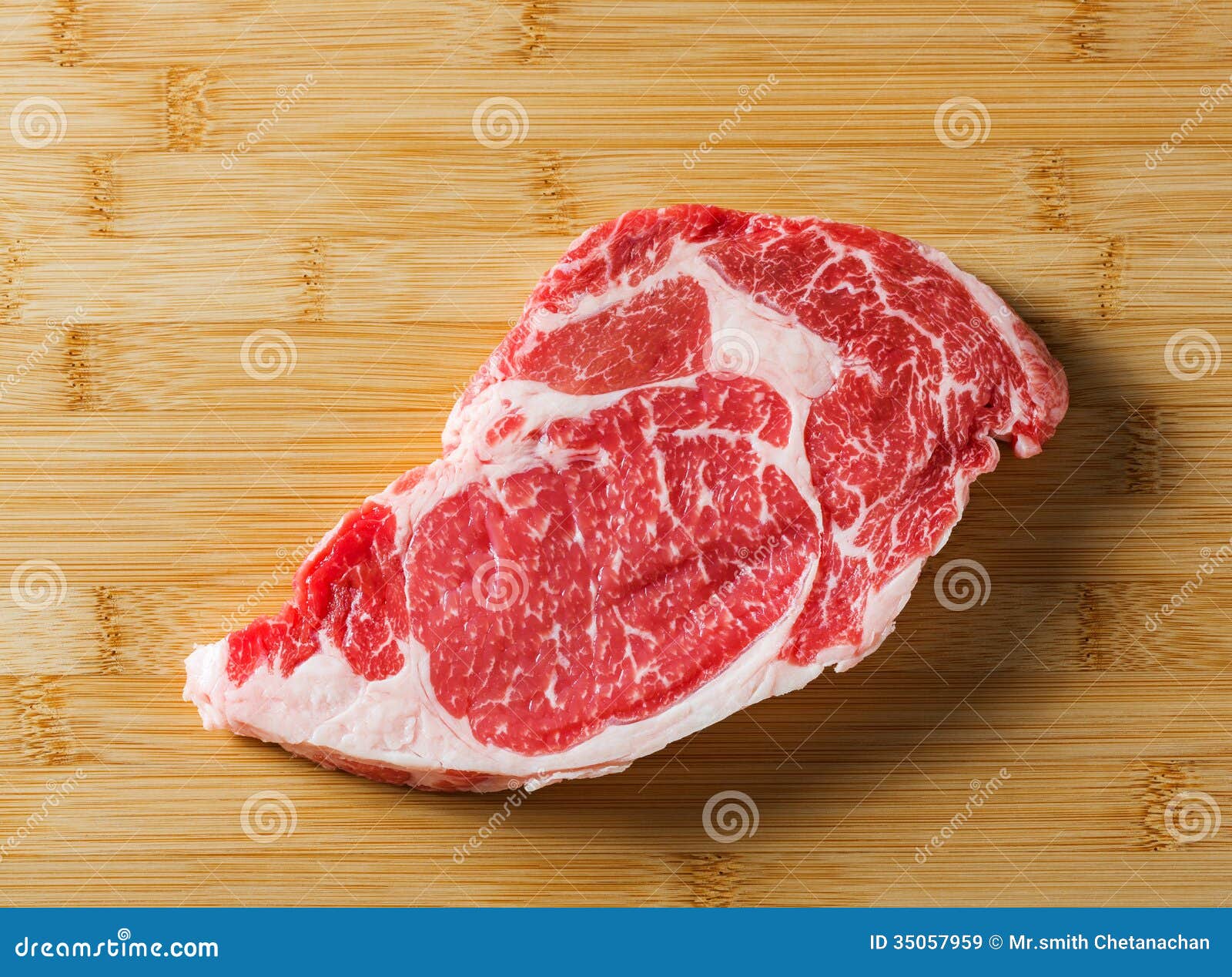 Raw aged beef ribeye steak stock image. Image of grade - 35057959