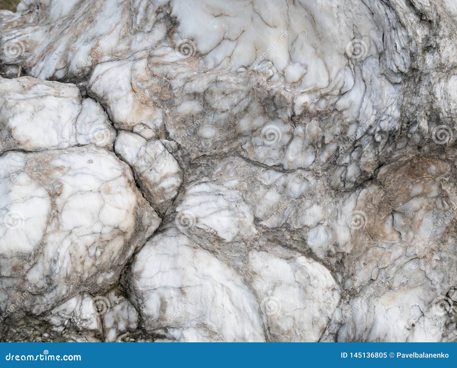 Raw Aged White Marble Stone with Abstract Pattern Stock Image - Image ...