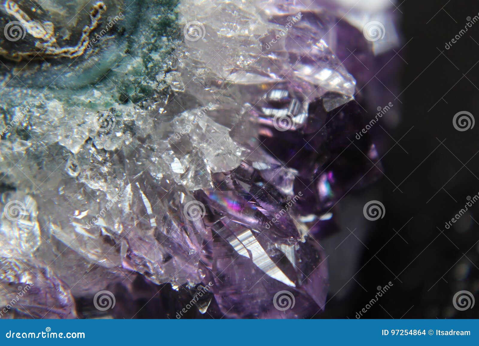 Raw Amethyst druse stock photo. Image of geometric, mineralogy - 97254864