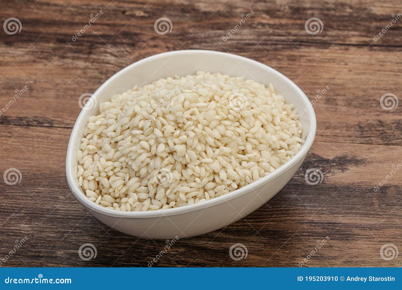 Raw Arborio Rice for Risotto Stock Photo - Image of traditional ...