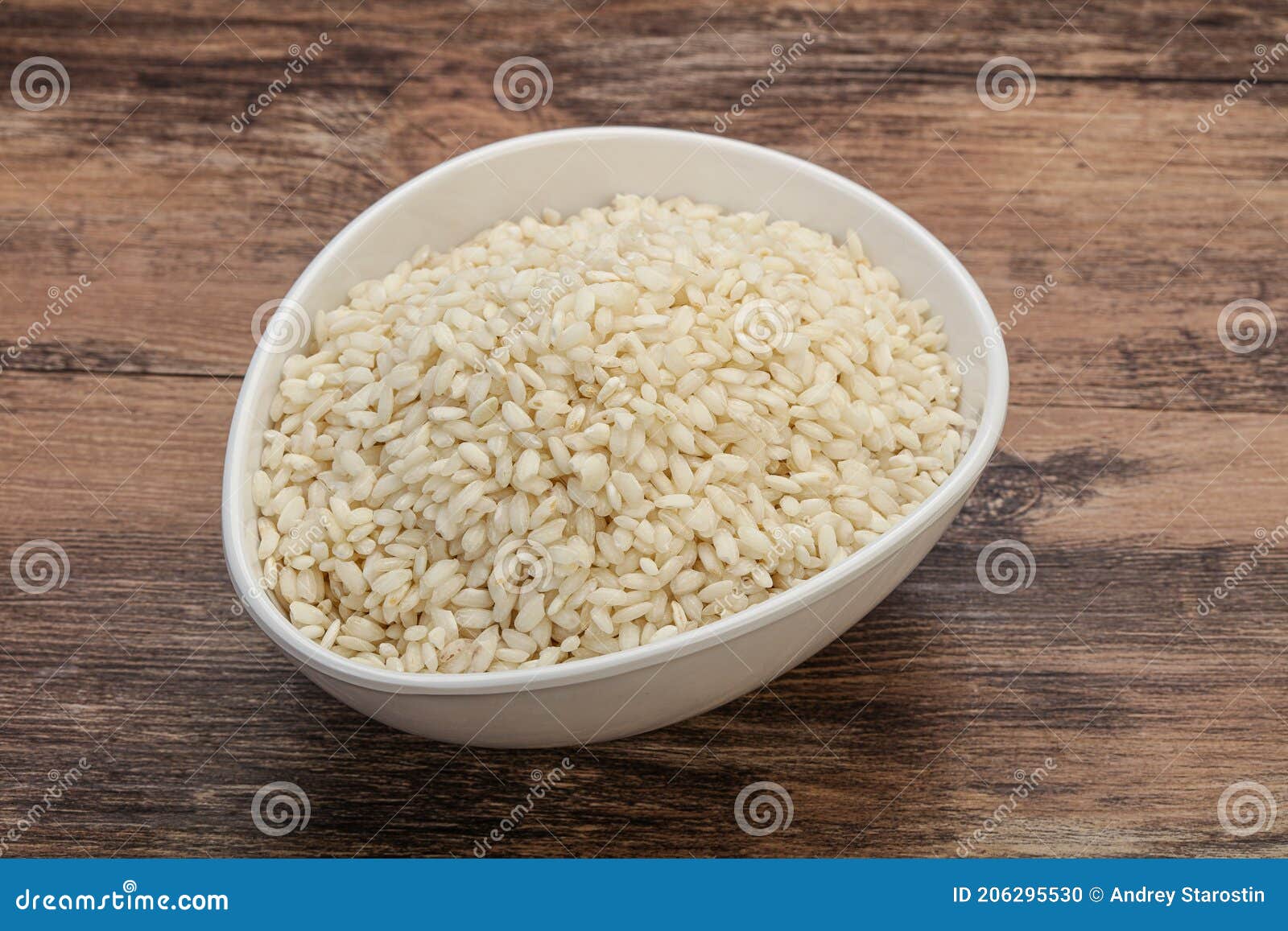 Raw Arborio Rice for Risotto Stock Photo - Image of closeup, italian ...