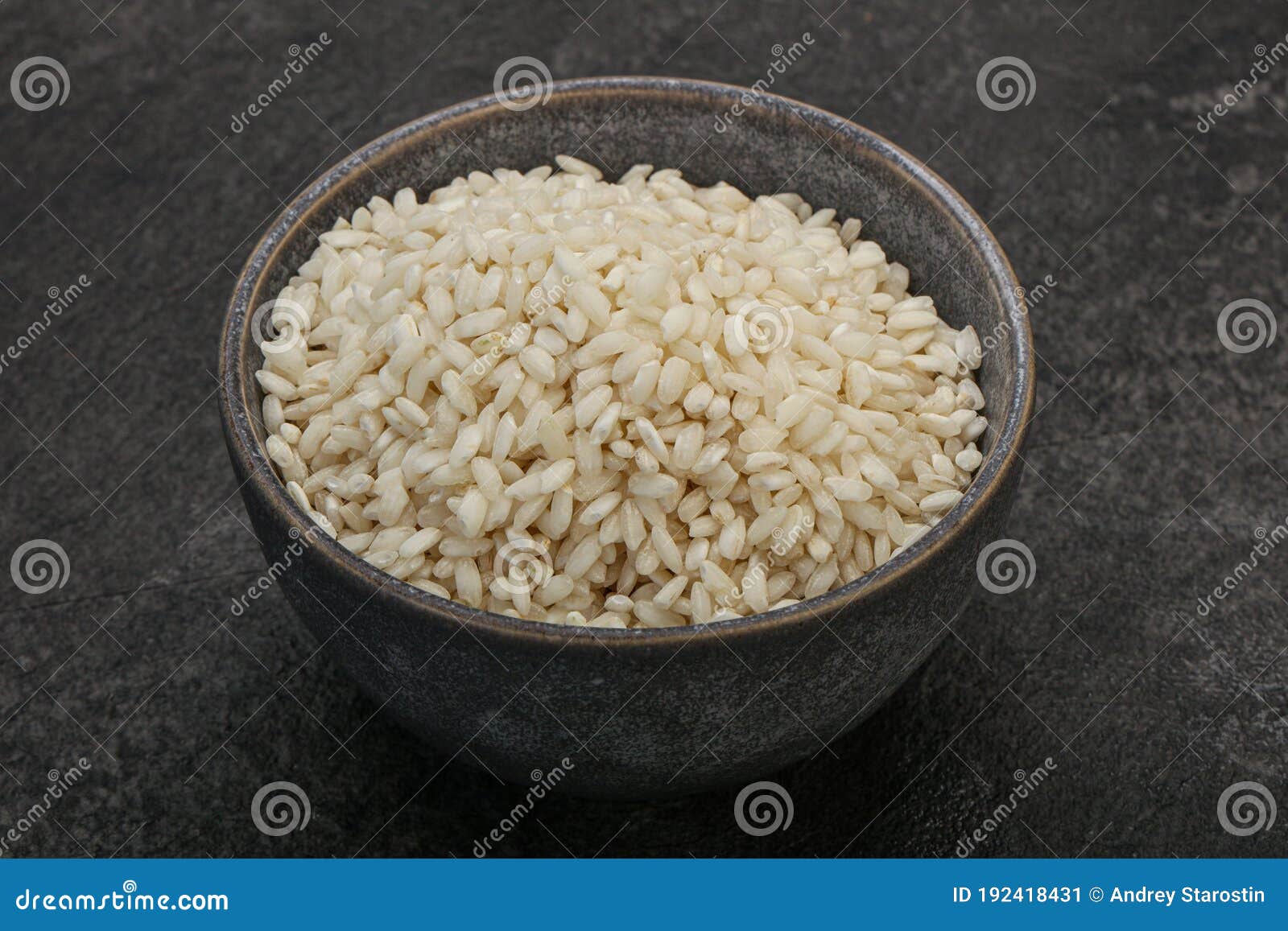 Raw Arborio Rice for Risotto Stock Image - Image of cereal, natural ...