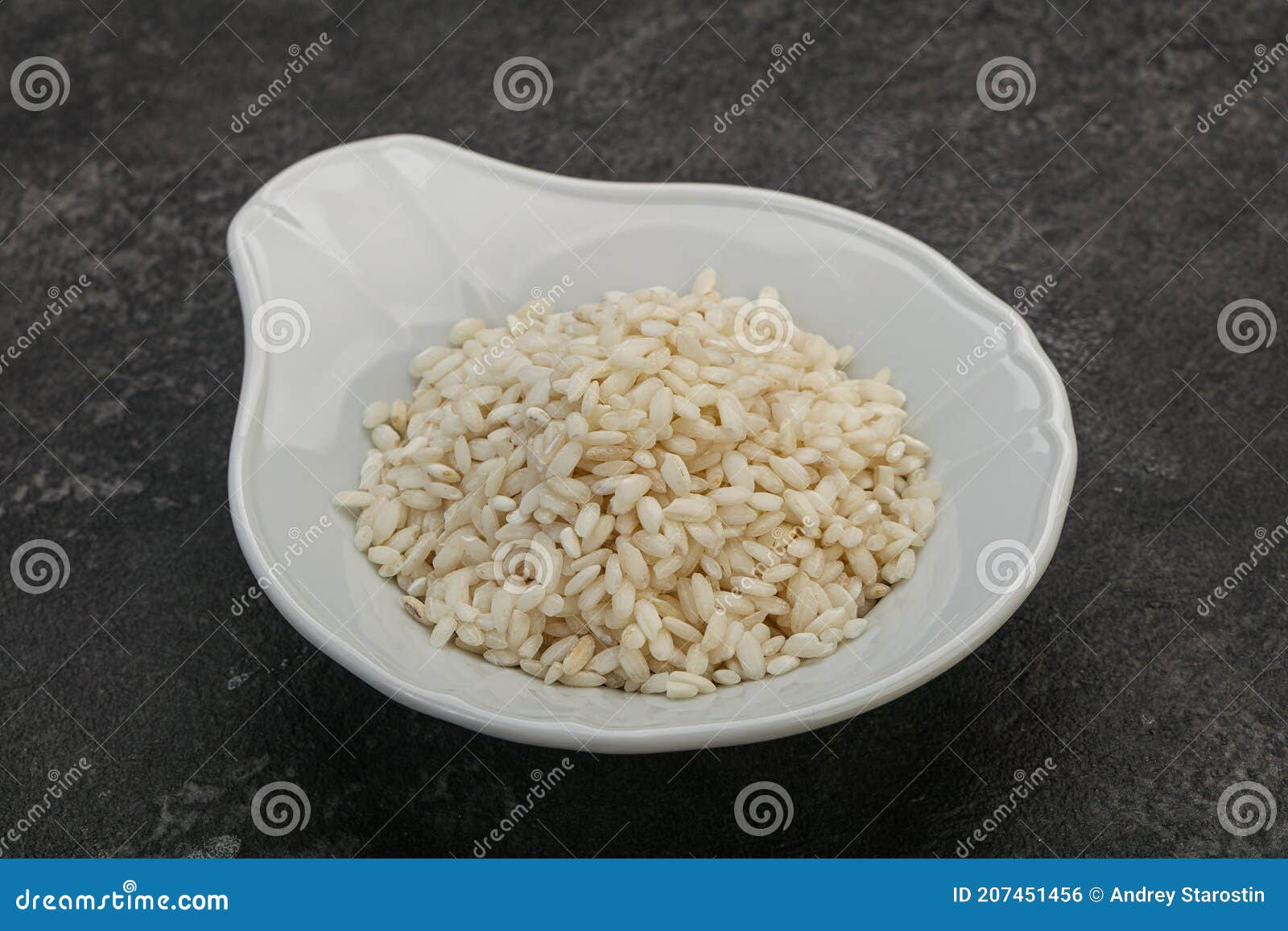 Raw Arborio Rice for Risotto Stock Photo - Image of background, cereal ...