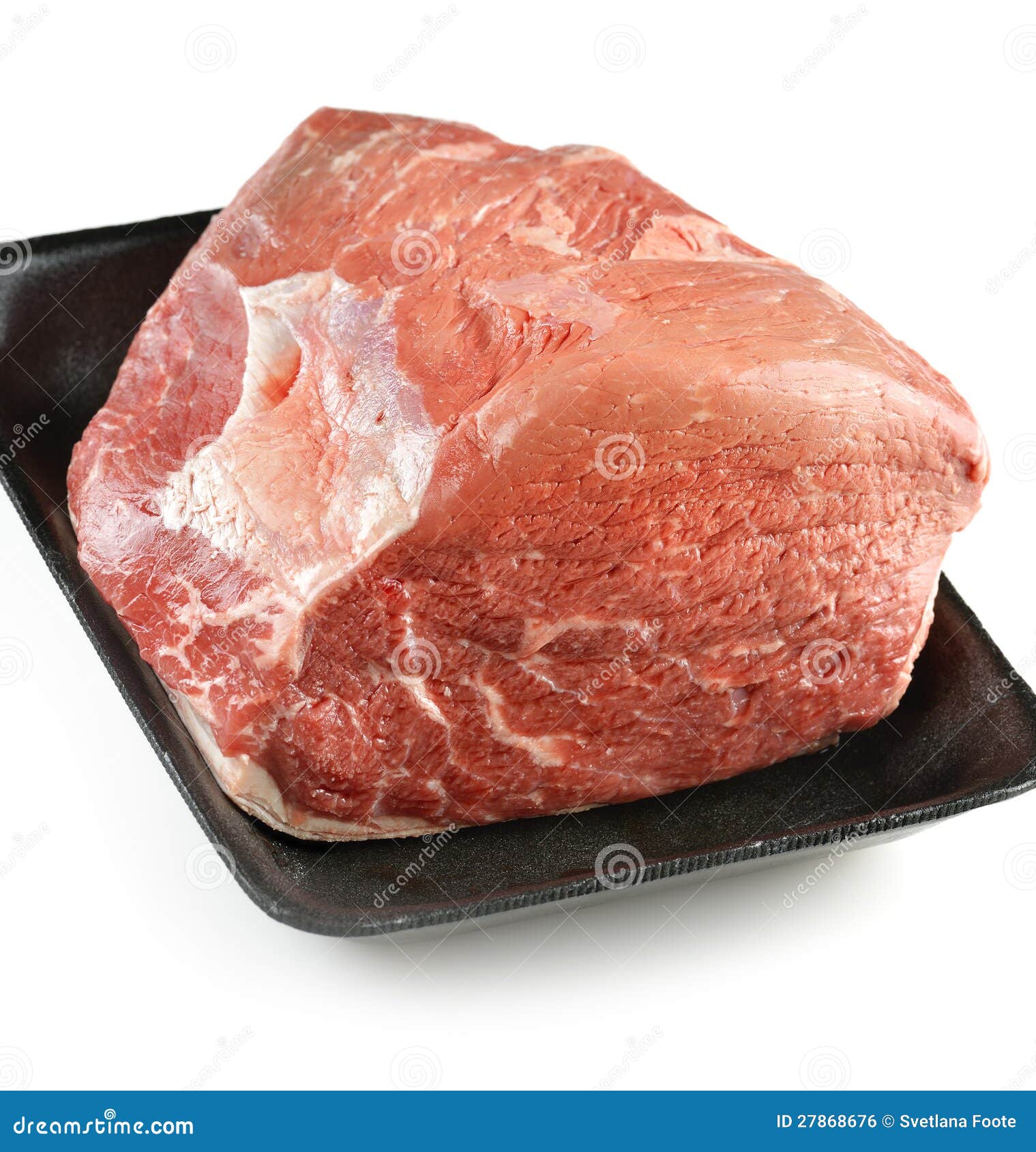 Raw Beef stock photo. Image of angus, roast, tray, fresh - 27868676