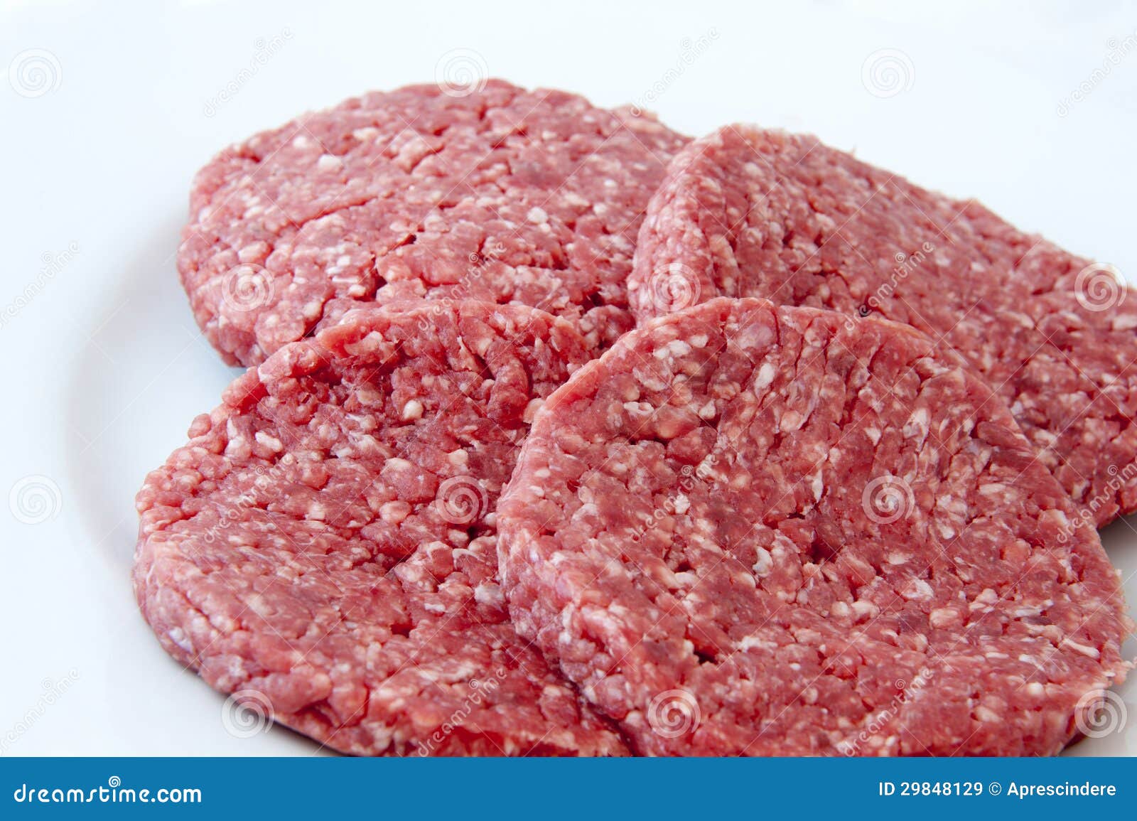Raw beef burgers stock image. Image of background, cholesterol - 29848129