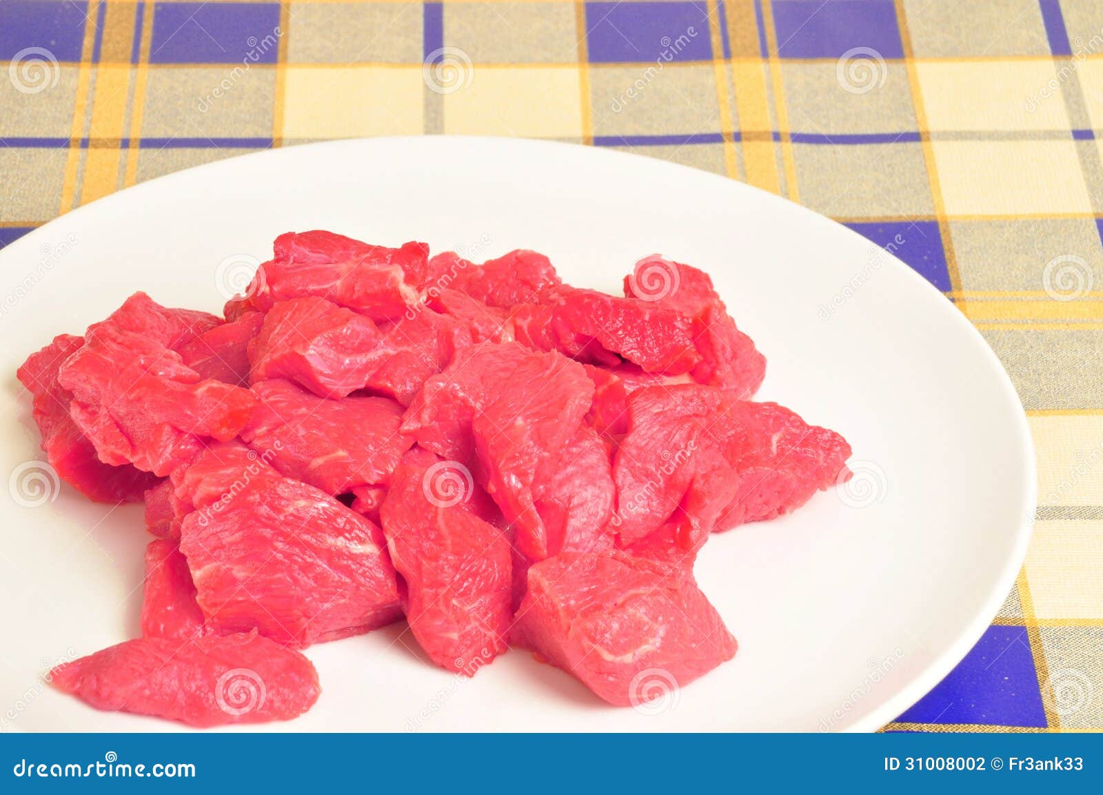 Raw Beef Chunks stock photo. Image of dinner, beef, cooking - 31008002