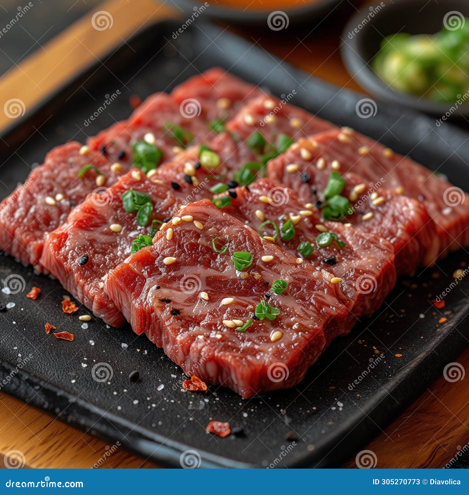 Raw beef cut into pieces stock illustration. Illustration of cooking ...