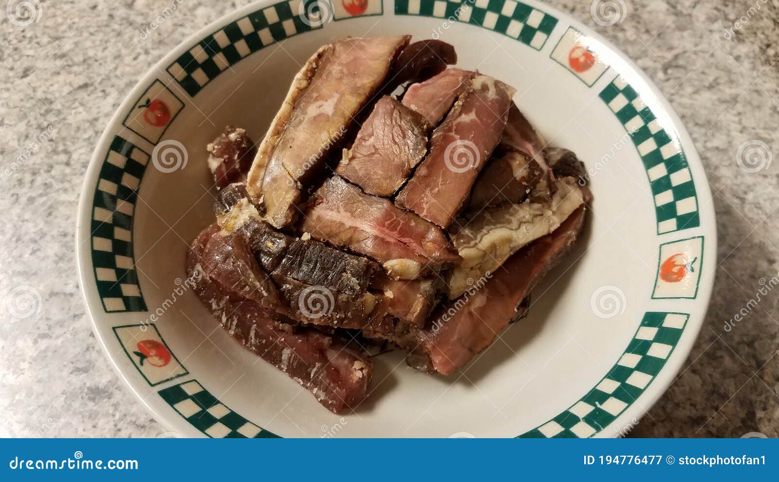 Raw Beef with Fat in Bowl on Counter Stock Image - Image of dinner ...