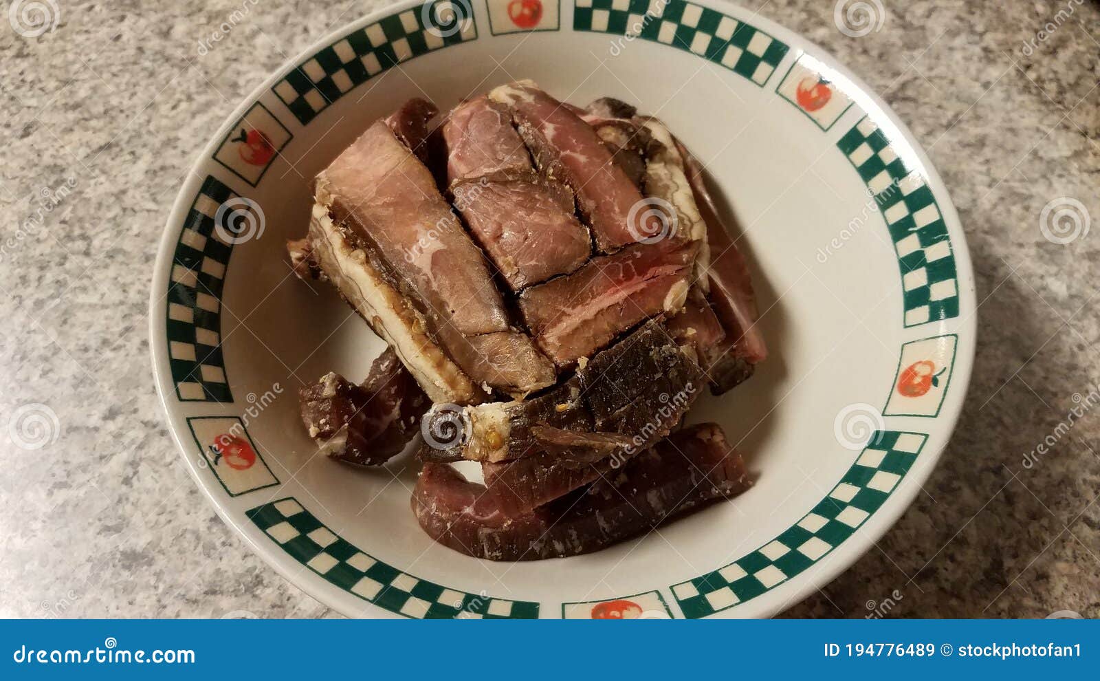 Raw Beef with Fat in Bowl on Counter Stock Image - Image of savory ...