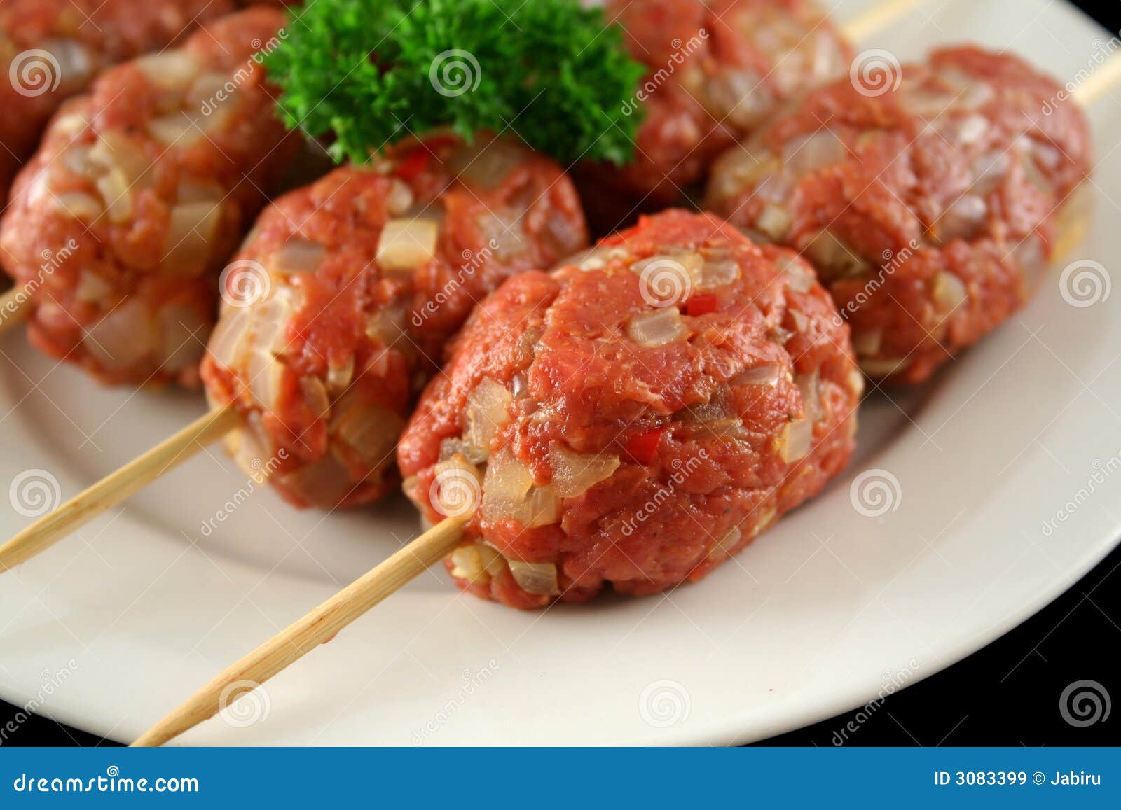 Raw Beef Kofta 2 stock image. Image of flavorful, main - 3083399