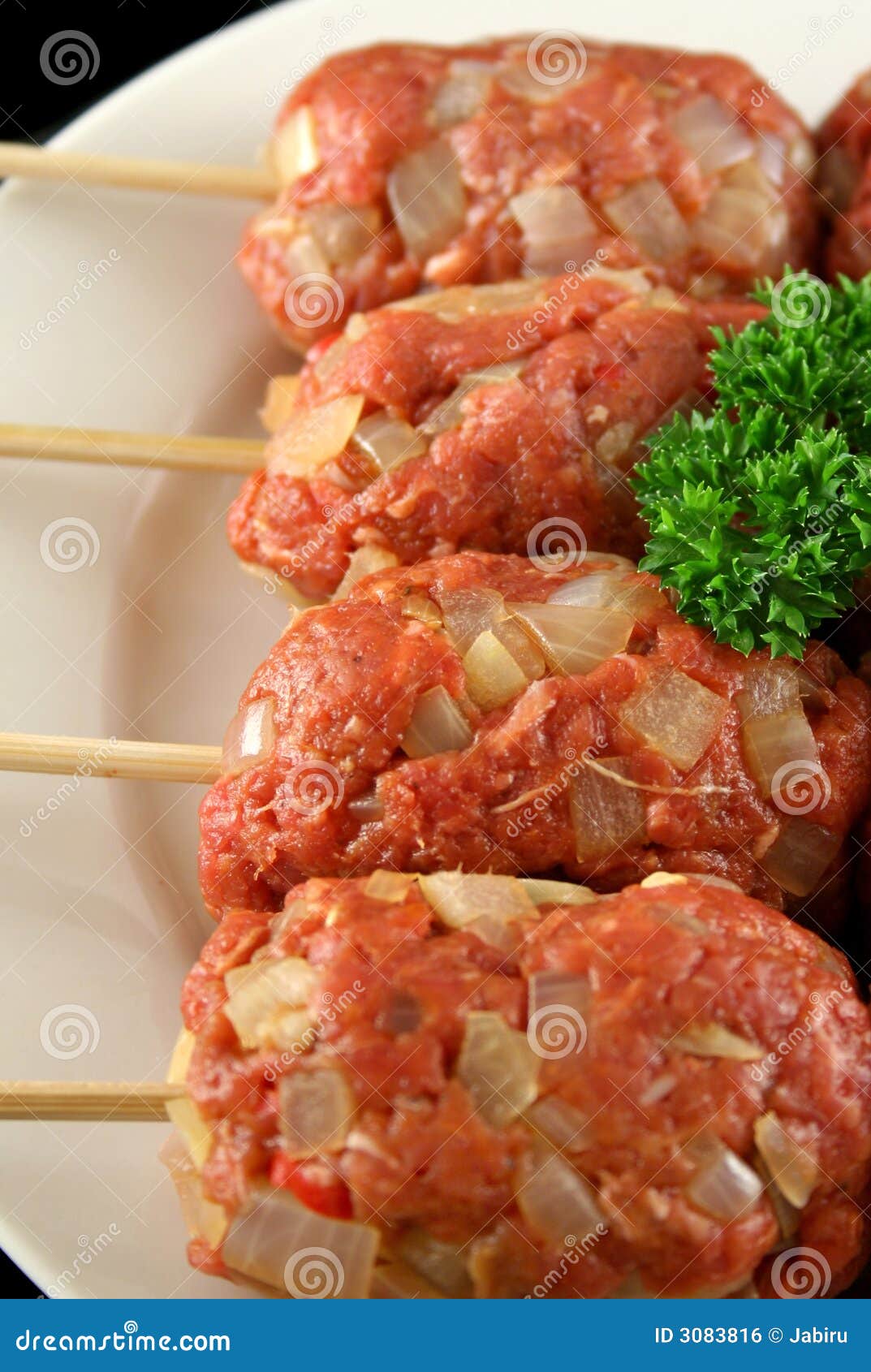 Raw Beef Kofta 3 stock photo. Image of delicious, lunch - 3083816