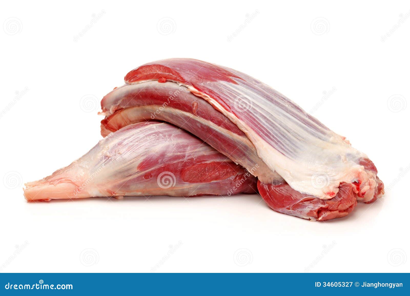 Raw beef of leg stock image. Image of steak, portion - 34605327