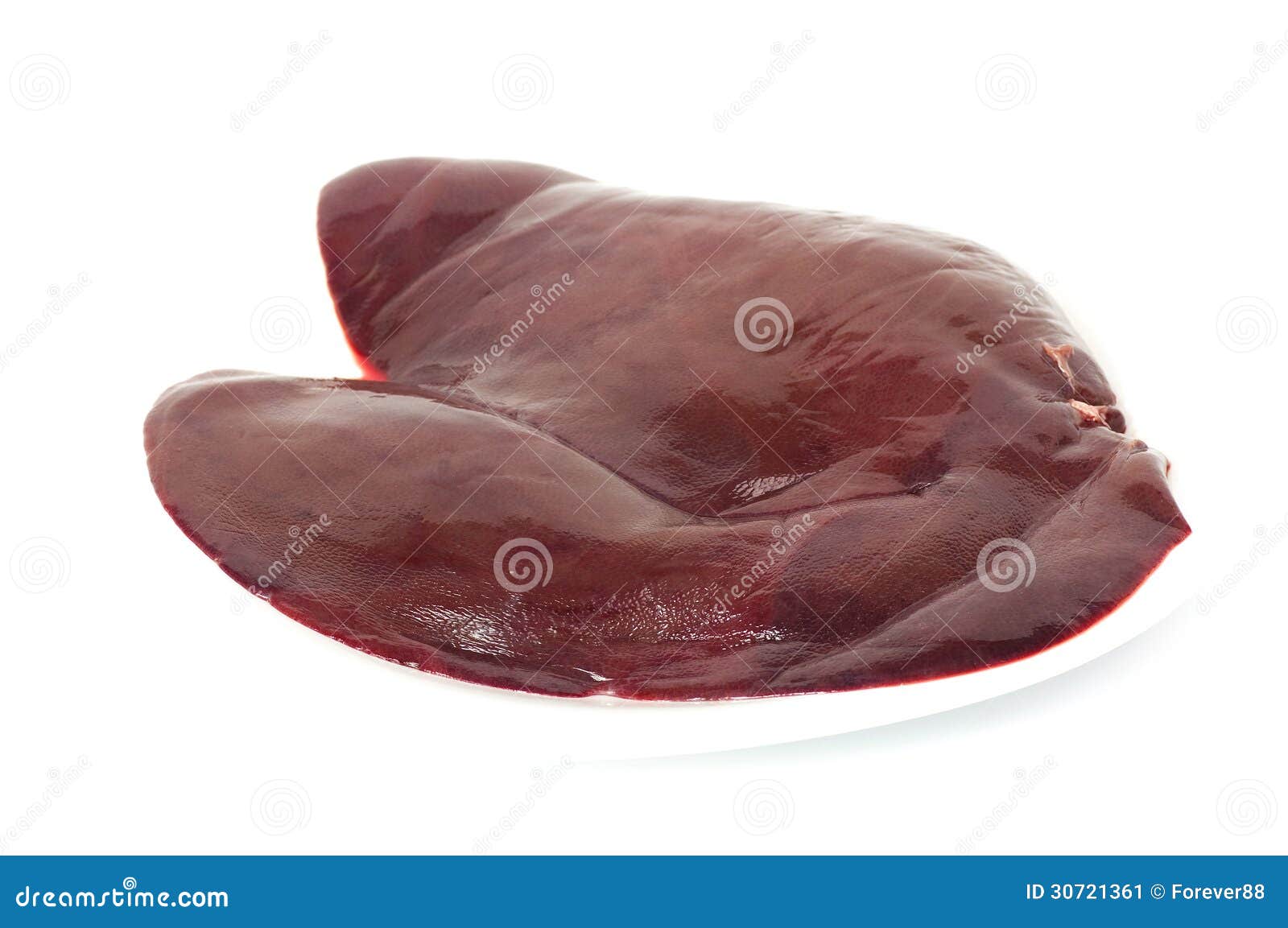 Raw beef liver isolated stock image. Image of health - 30721361
